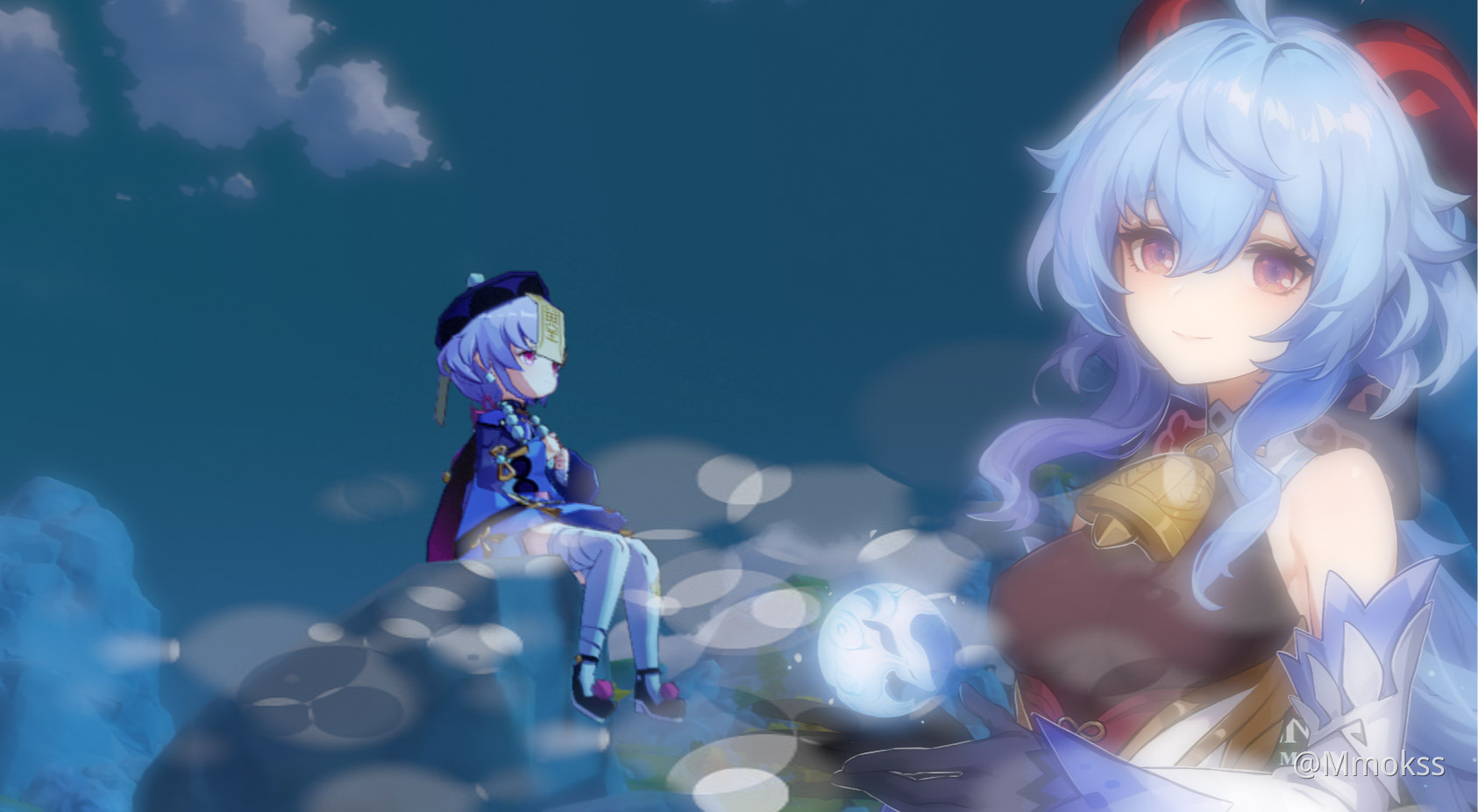 Sad little Qiqi still waiting for Ganyu to come home Genshin Impact ...