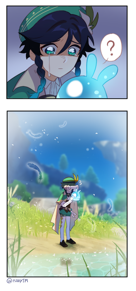 Venti and Seelie mini comic Genshin Impact | HoYoLAB
