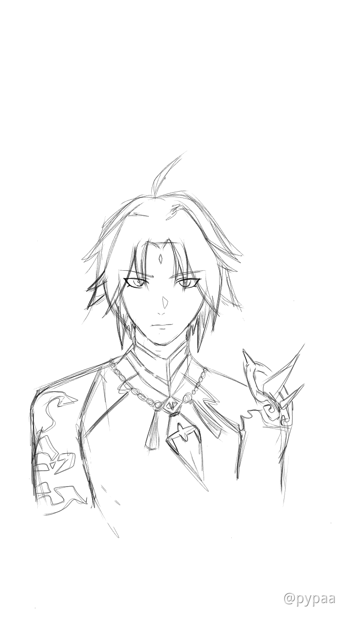 Sketch fanart Genshin Impact | HoYoLAB