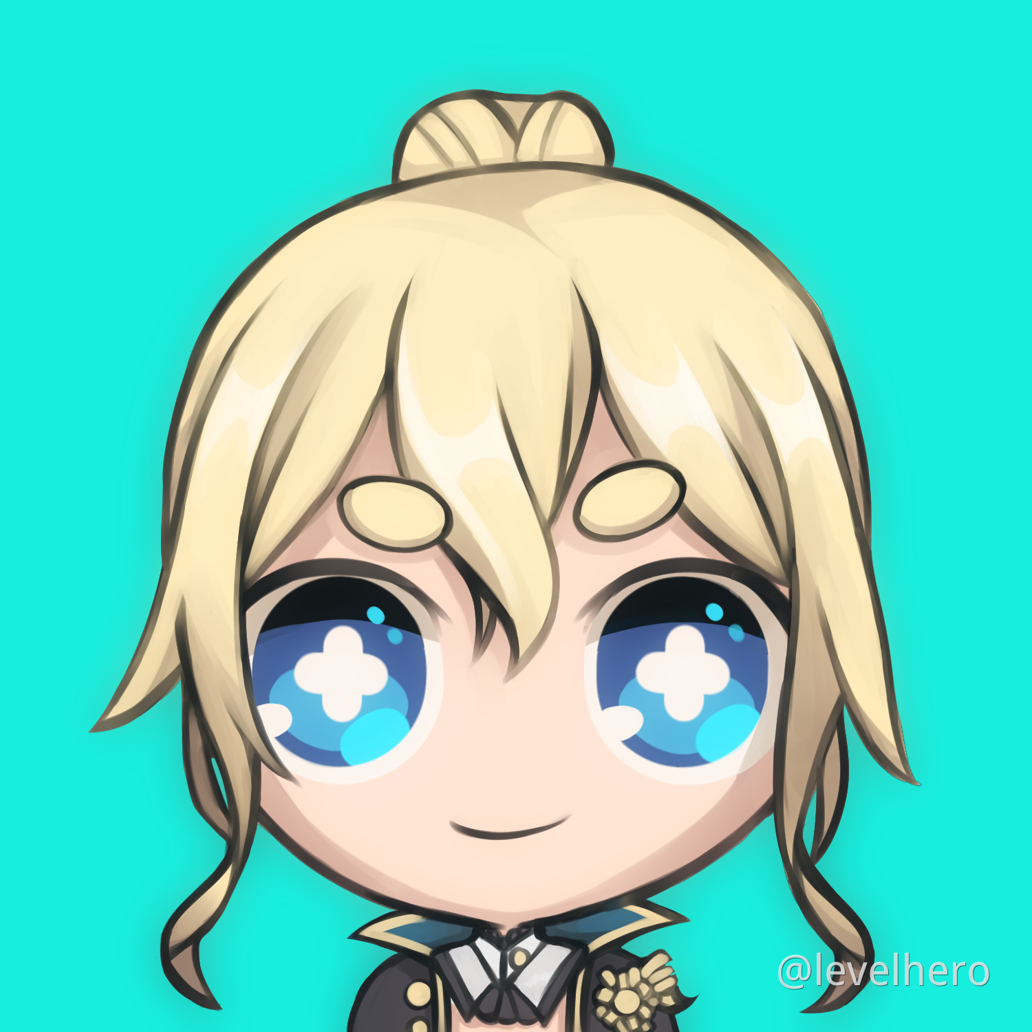 Matching icons of the anemo characters (Jean, Sucrose, Venti & Xiao ...