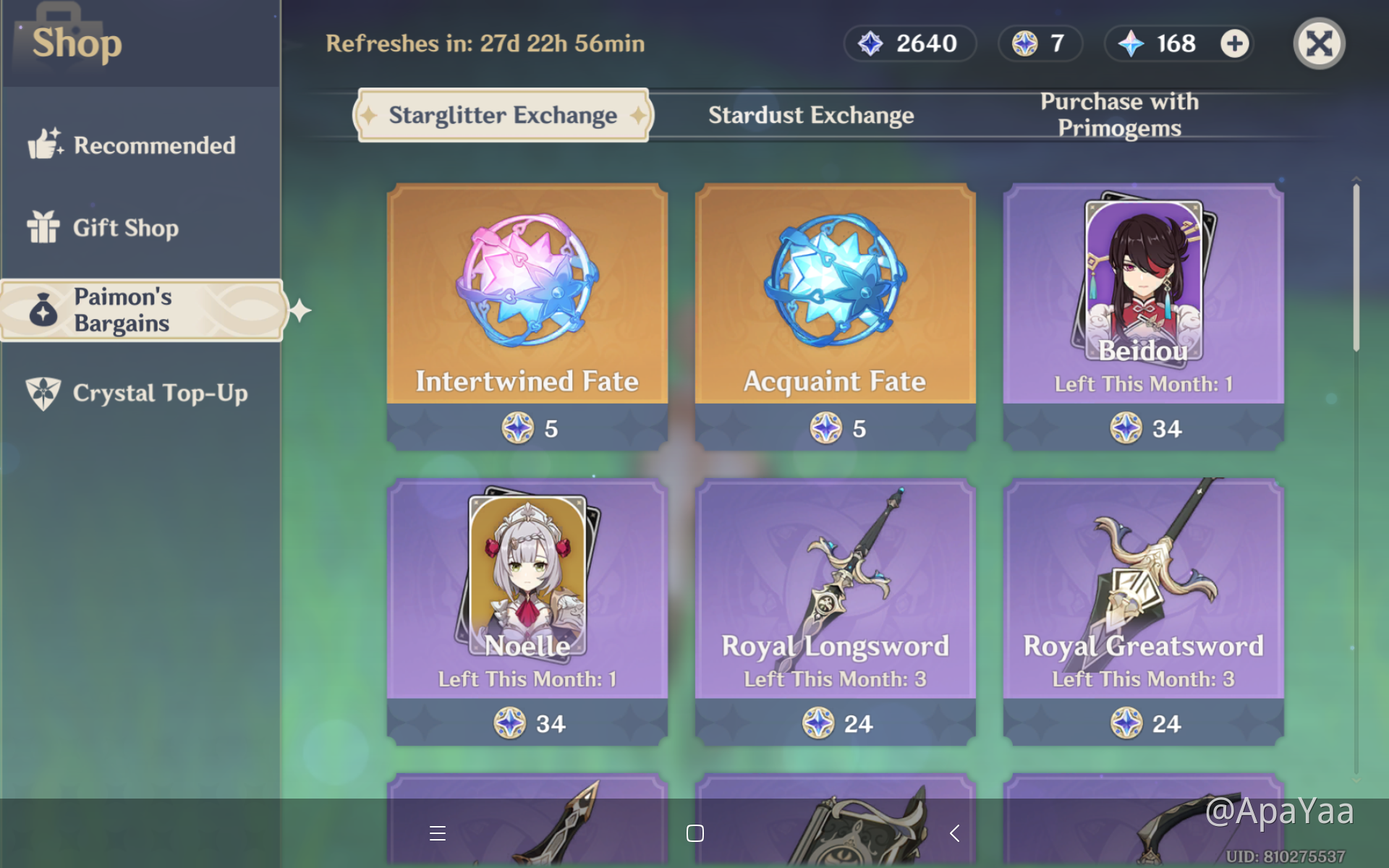 Hello non-asian players! Here's your usual shop rotation Genshin Impact ...