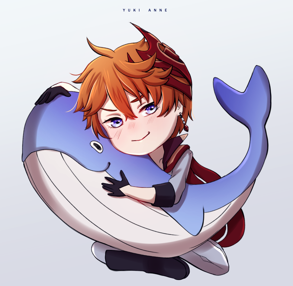 Chibi Childe and his whale Genshin Impact | HoYoLAB