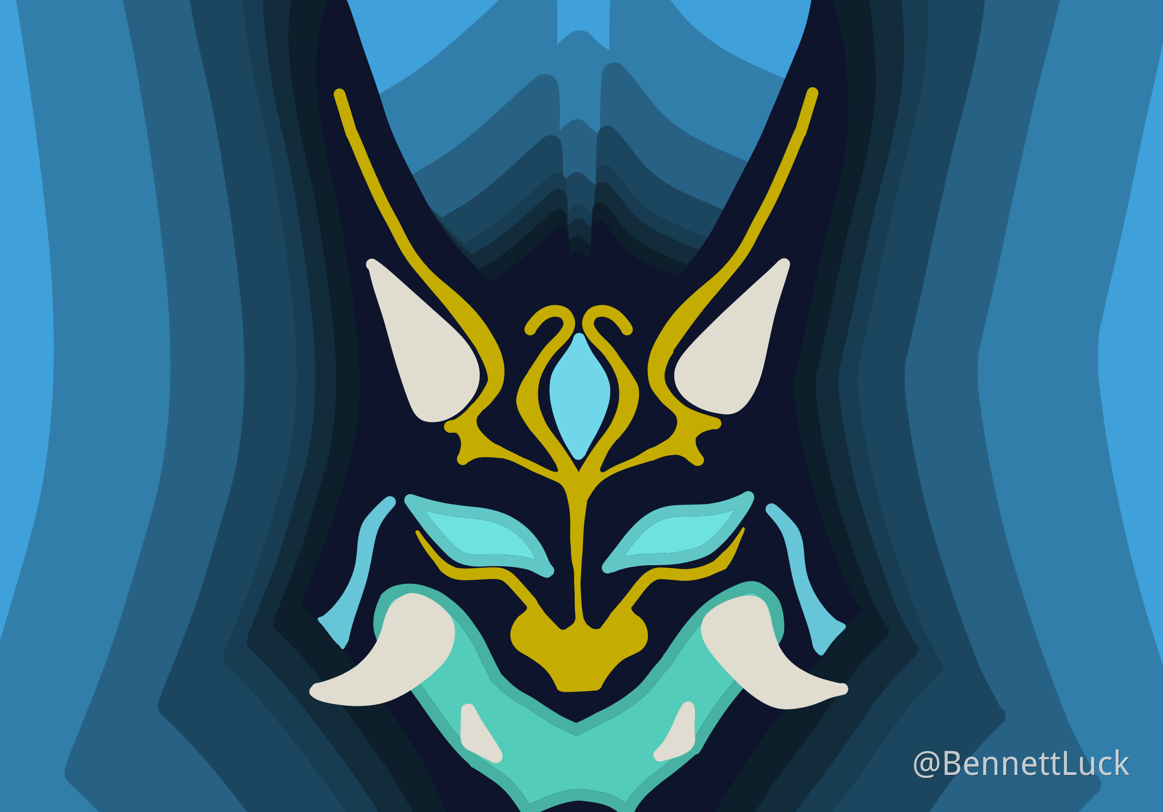 Xiao Mask Drawing/Background Genshin Impact | HoYoLAB