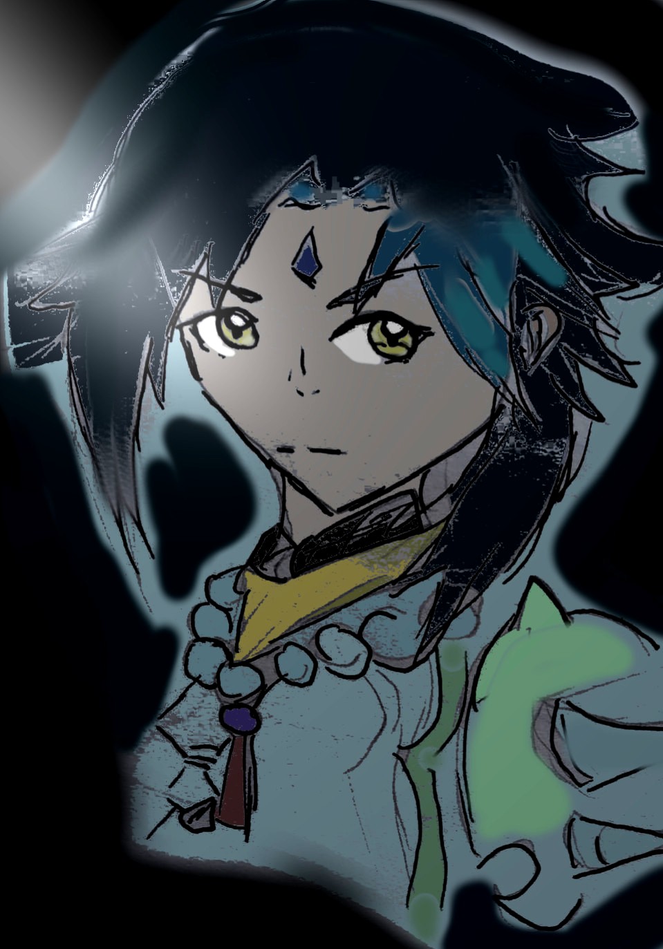 Xiao sketch Genshin Impact | HoYoLAB