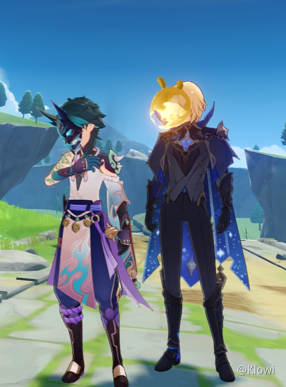 didnt know dainsleif had a mask too lol Genshin Impact | HoYoLAB