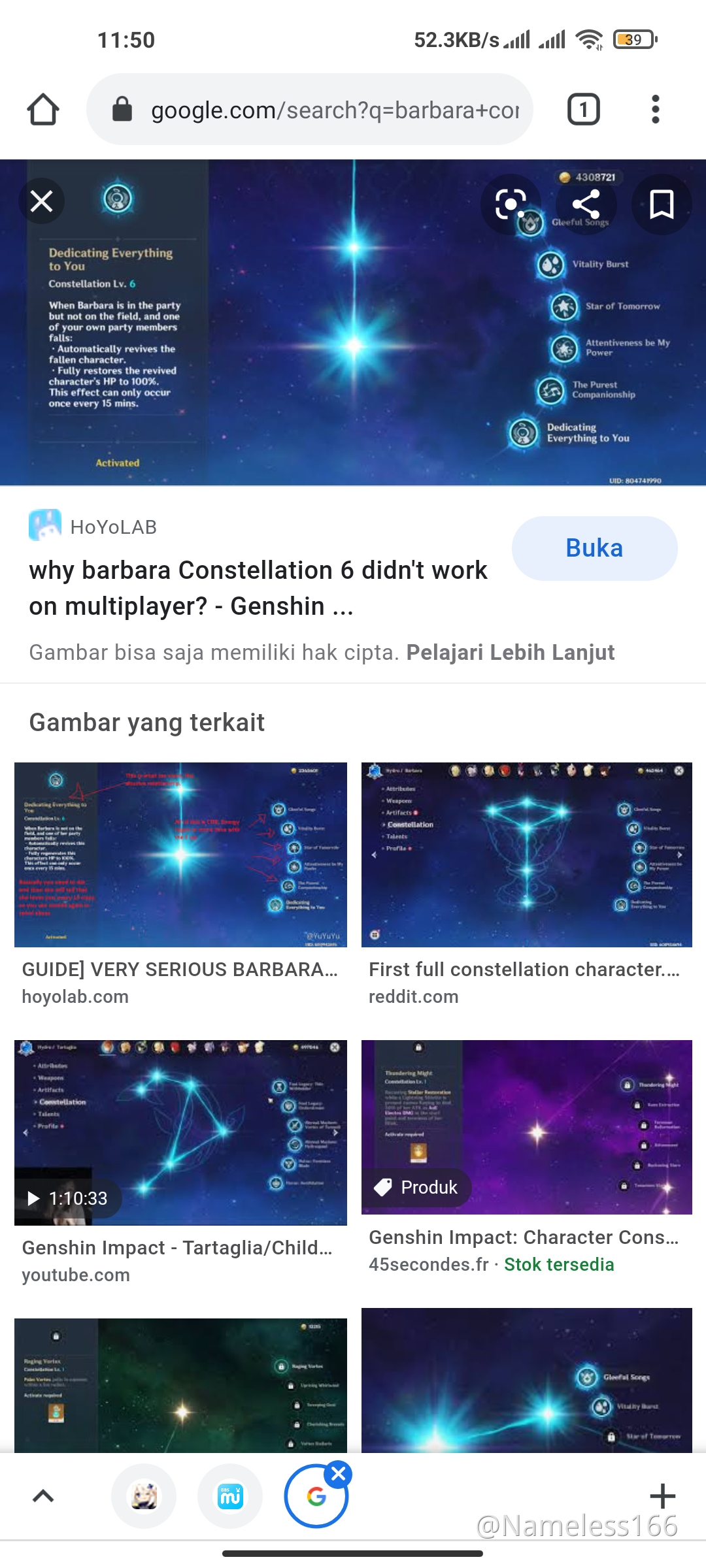 Barbara Max Constellation Genshin Impact | HoYoLAB