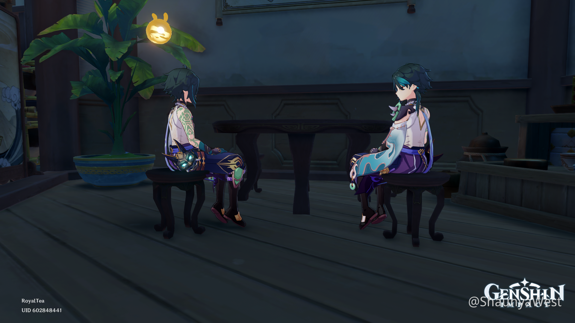 Xiao sitting at the big boy table Genshin Impact | HoYoLAB