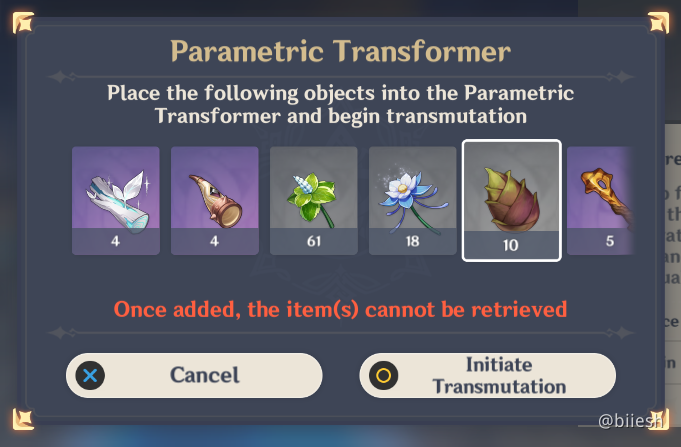 parametric transformer rewards pt2 Genshin Impact | HoYoLAB