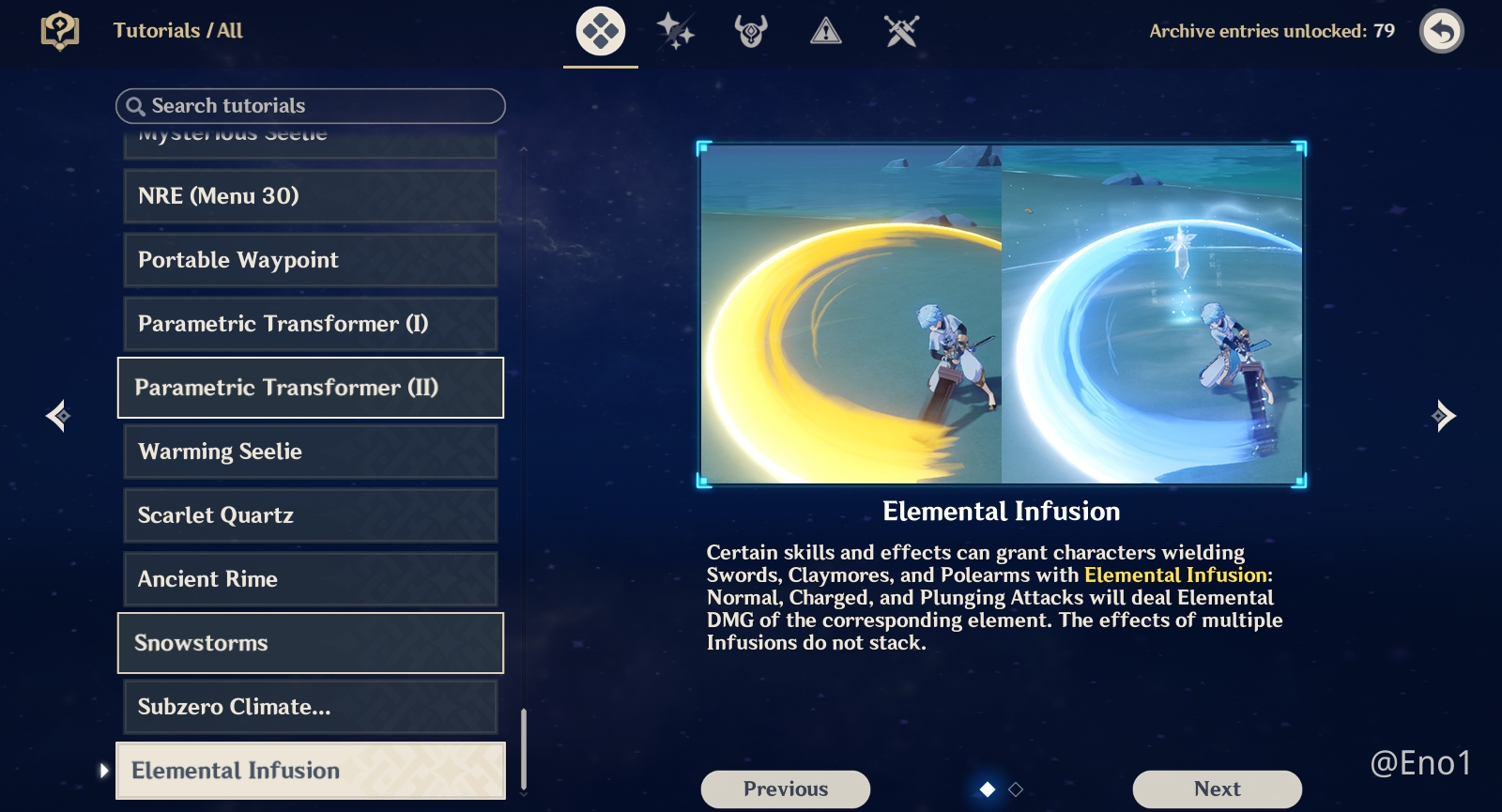 Elemental infusion tooltip: your water can get wet but not more wet if ...