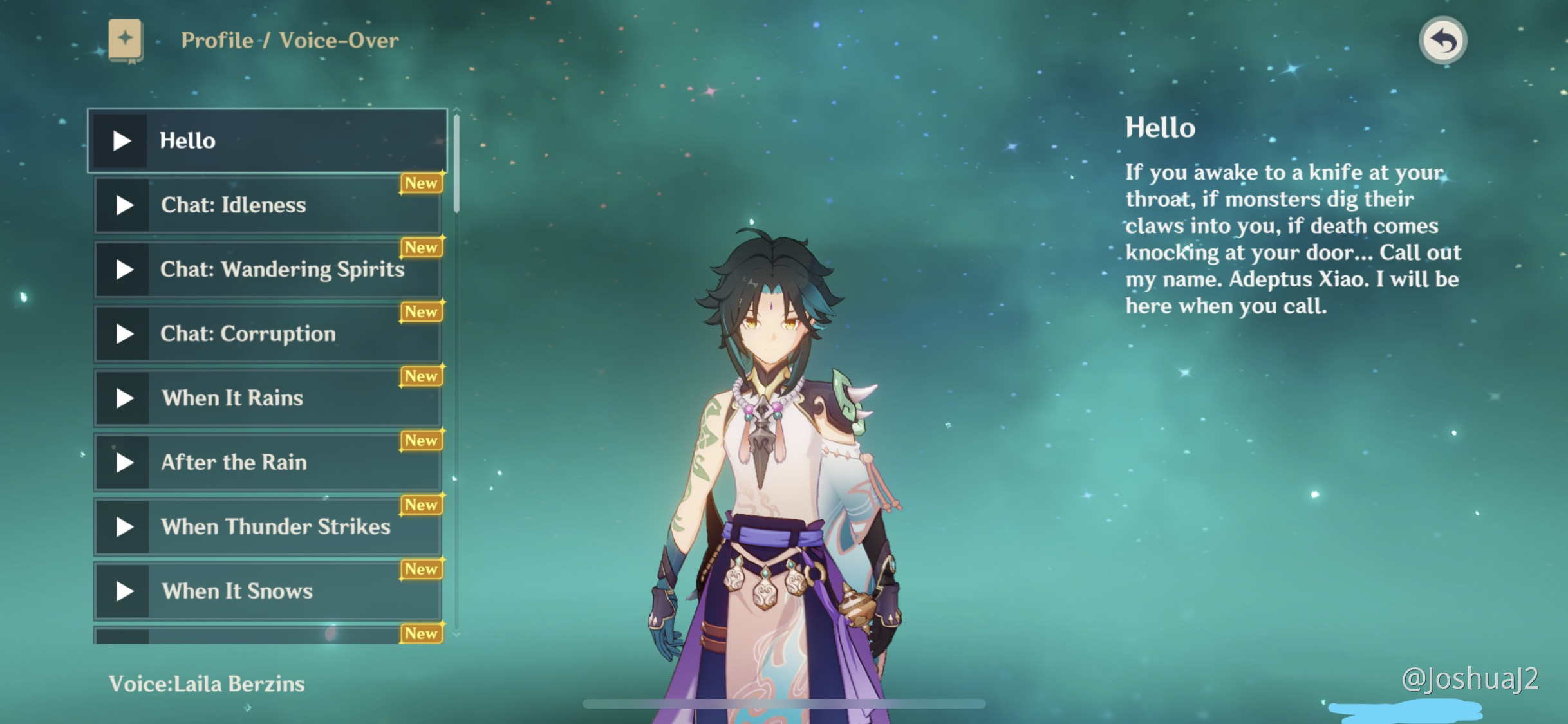 Xiao’s Voice Genshin Impact | HoYoLAB