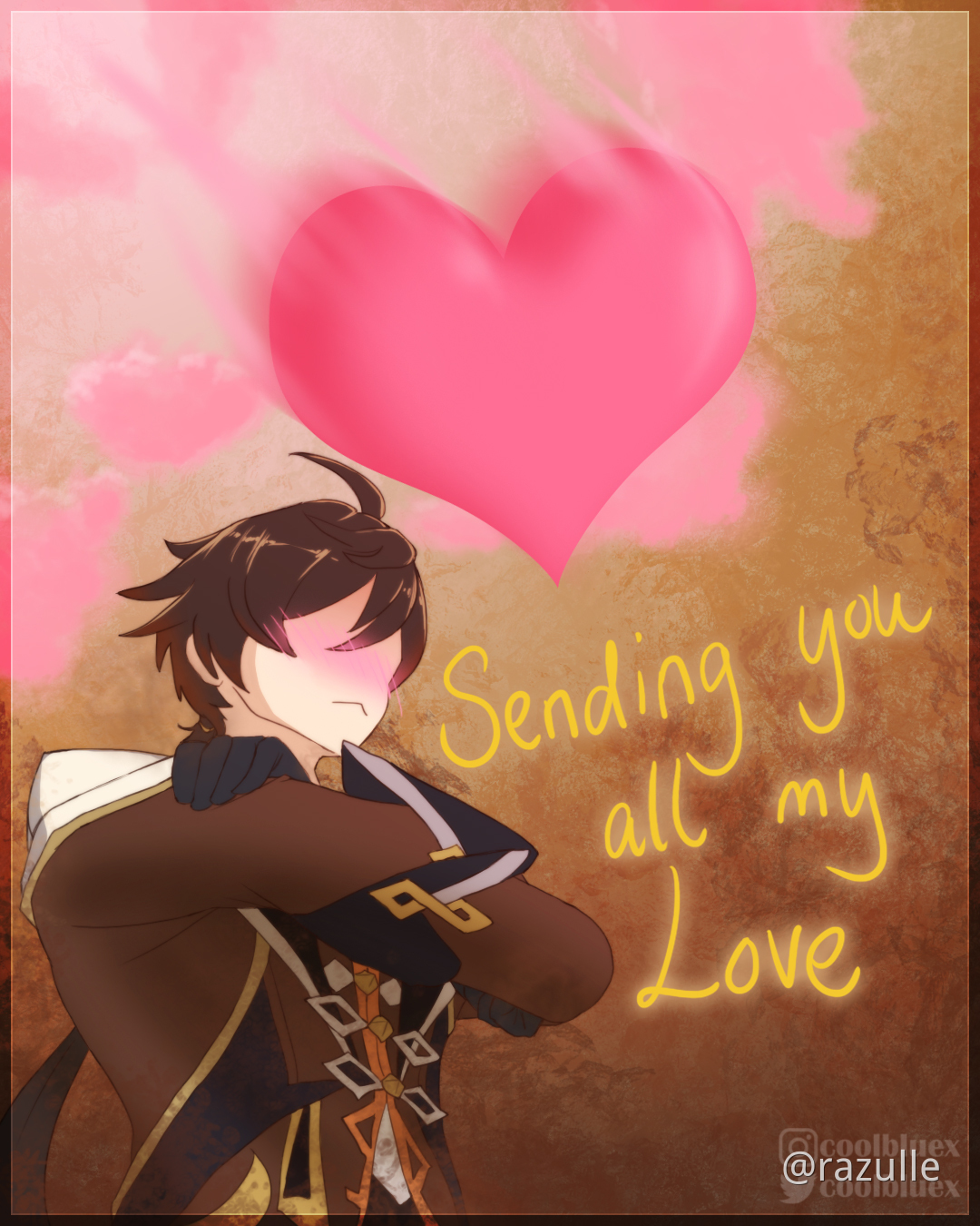 Cheesy Valentine cards Genshin Impact | HoYoLAB