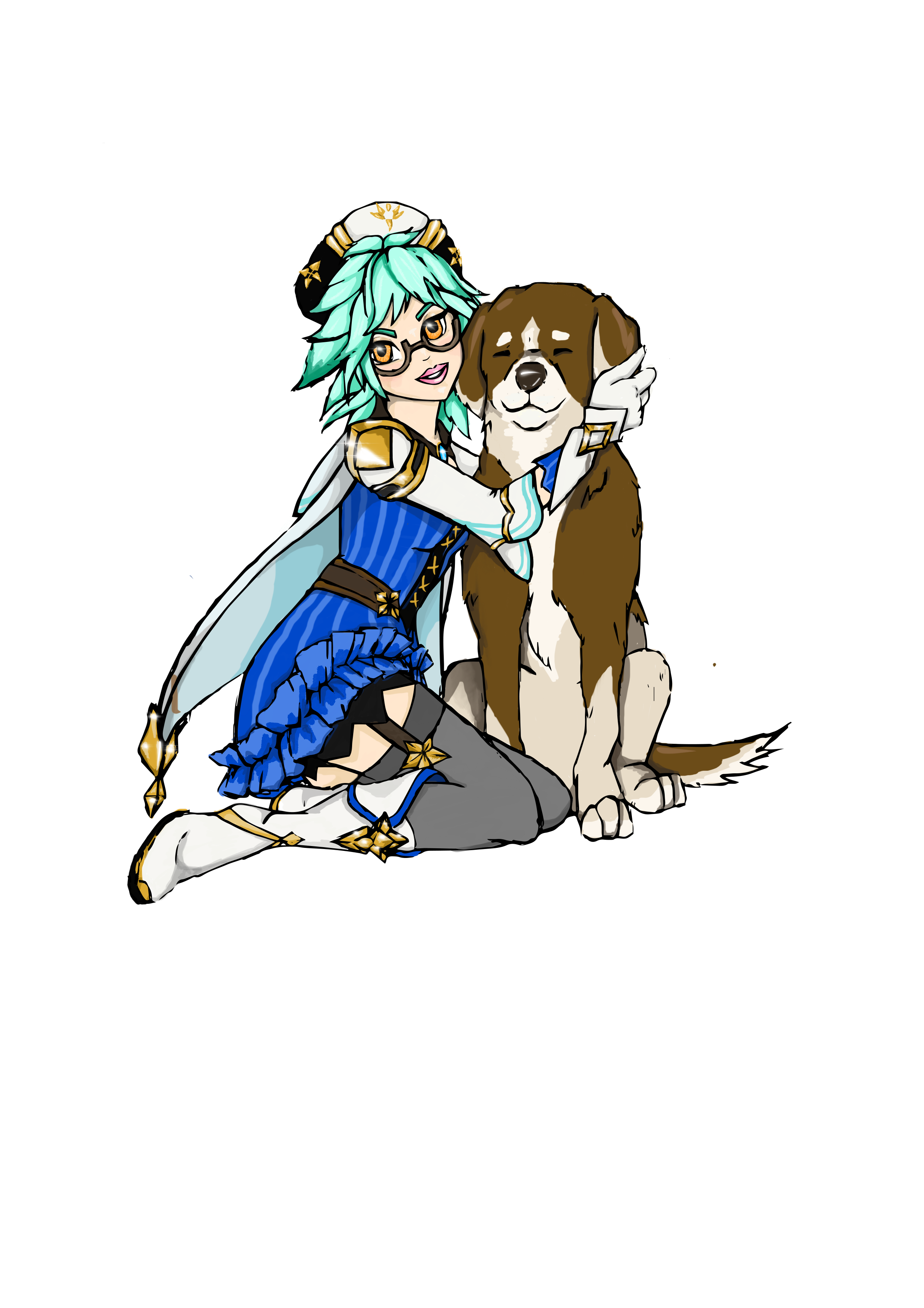 @mihoyo can we please pet the cute dogs ?/ working on a sea of lights ...