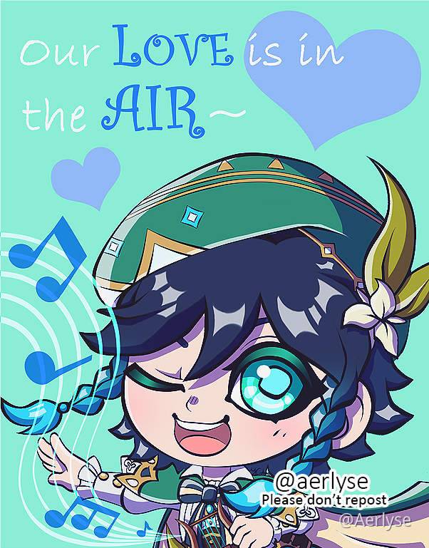 Genshin Valentine's Card: Venti Genshin Impact | HoYoLAB