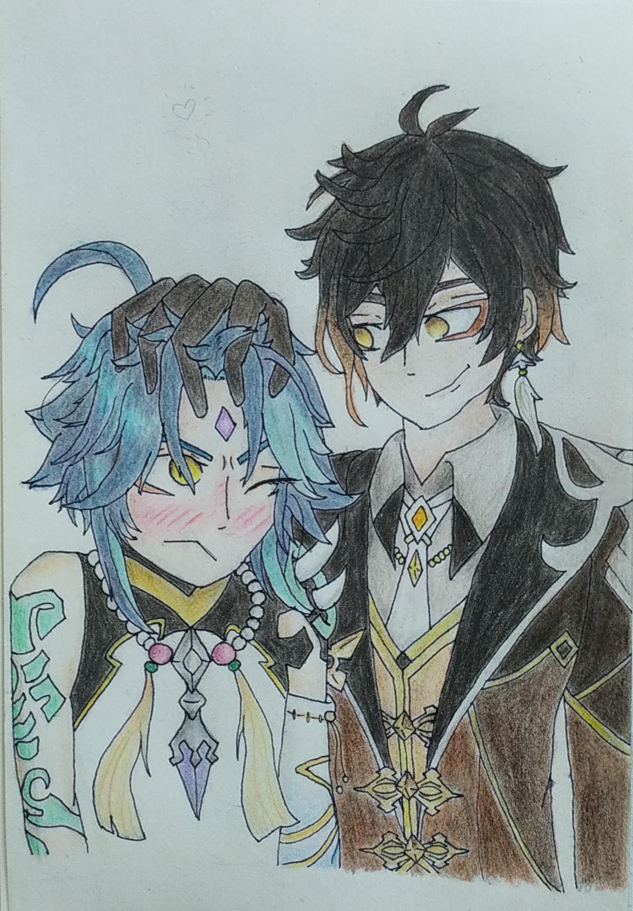 For Valentine's day, i drew something for you Genshin Impact | HoYoLAB