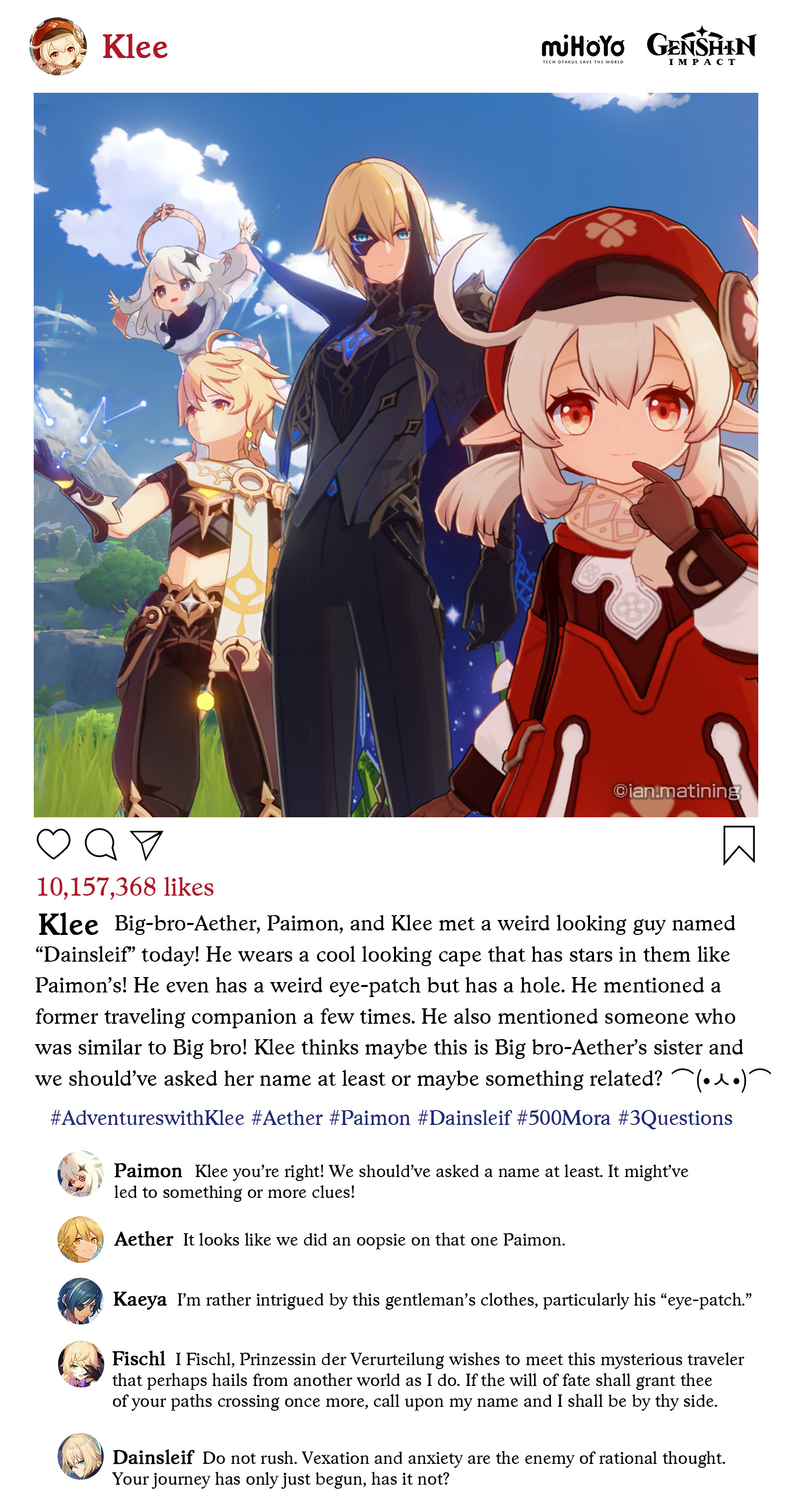 Adventures with Klee - part 10: "A Peculiar Traveler" Genshin Impact ...