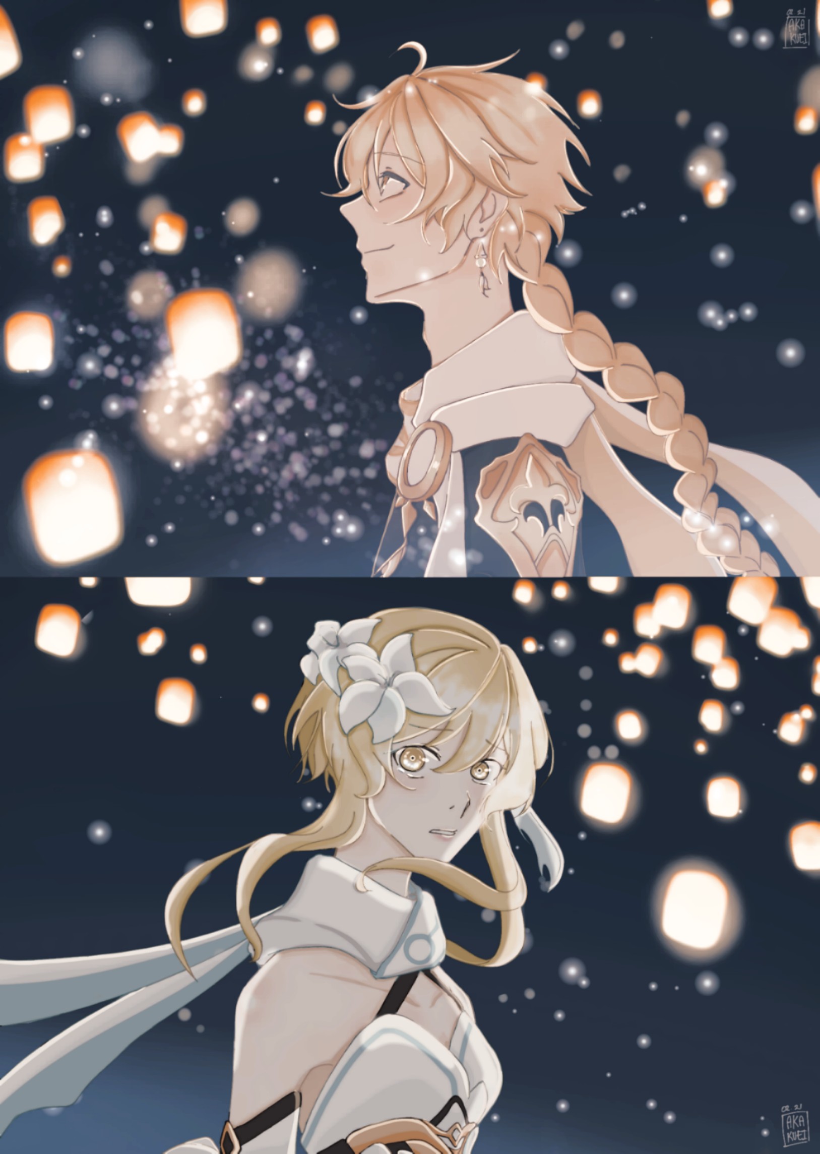 A Sea of Lights: "Longing for Aether" Genshin Impact | HoYoLAB