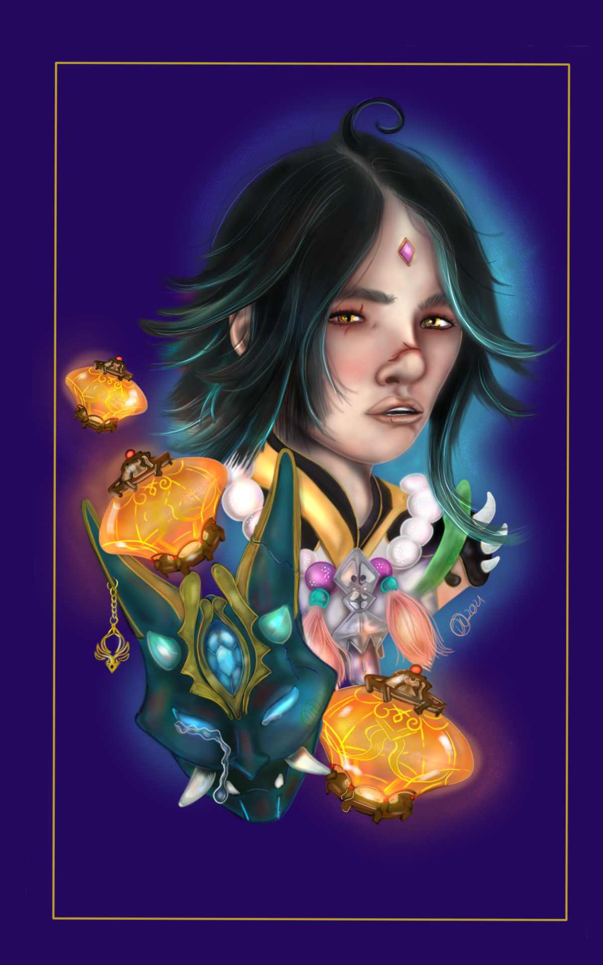 Sea of Lights- The vigilant yaksha by Djara Genshin Impact | HoYoLAB