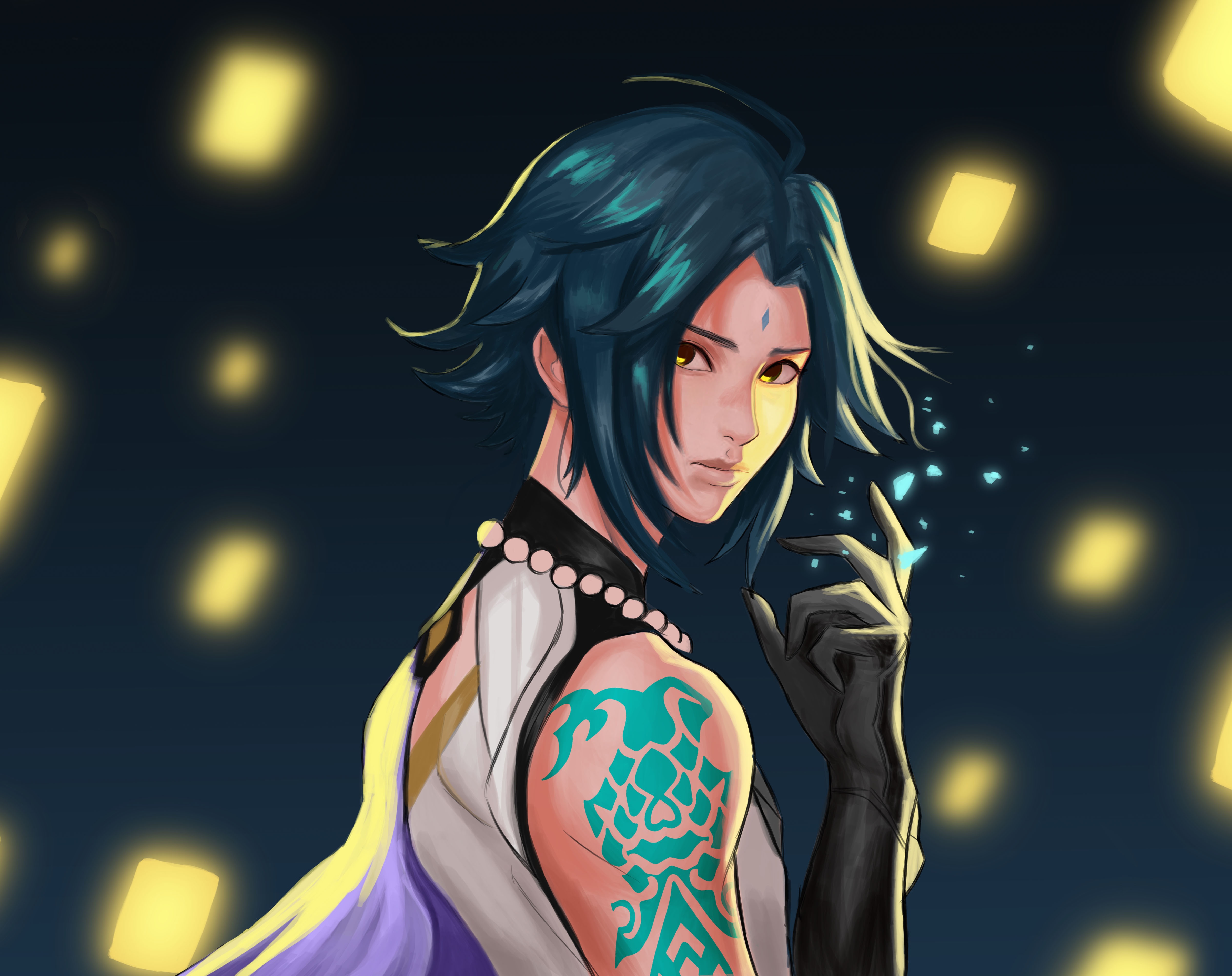 A Sea of lights: The Vigilat Yaksha Genshin Impact | HoYoLAB