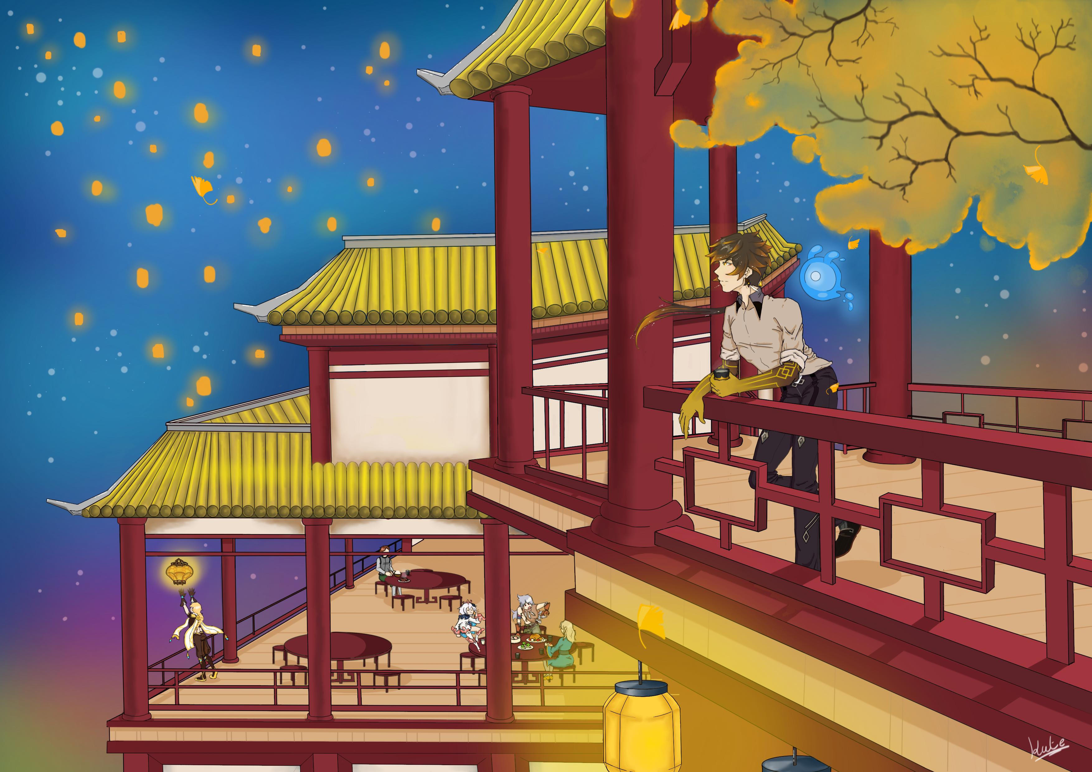 A Sea of Lights - ''Zhongli's Lantern Rite Wish'' Genshin Impact | HoYoLAB