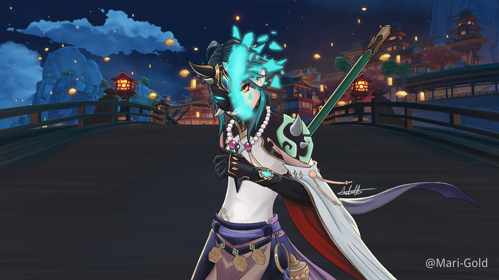 A Sea of Light - Xiao the Vigilant Yaksha Genshin Impact | HoYoLAB