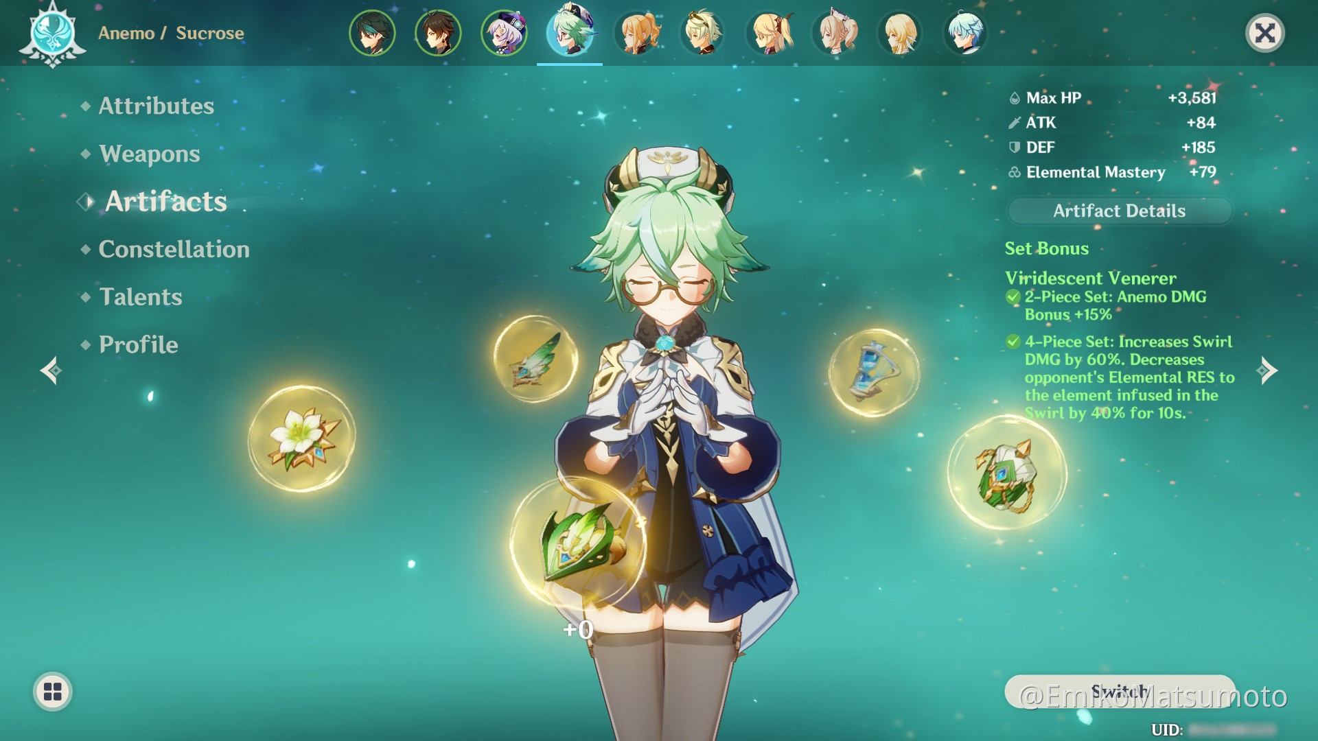 Question About the Viridiscent Vernerer Artifact Set Genshin Impact ...