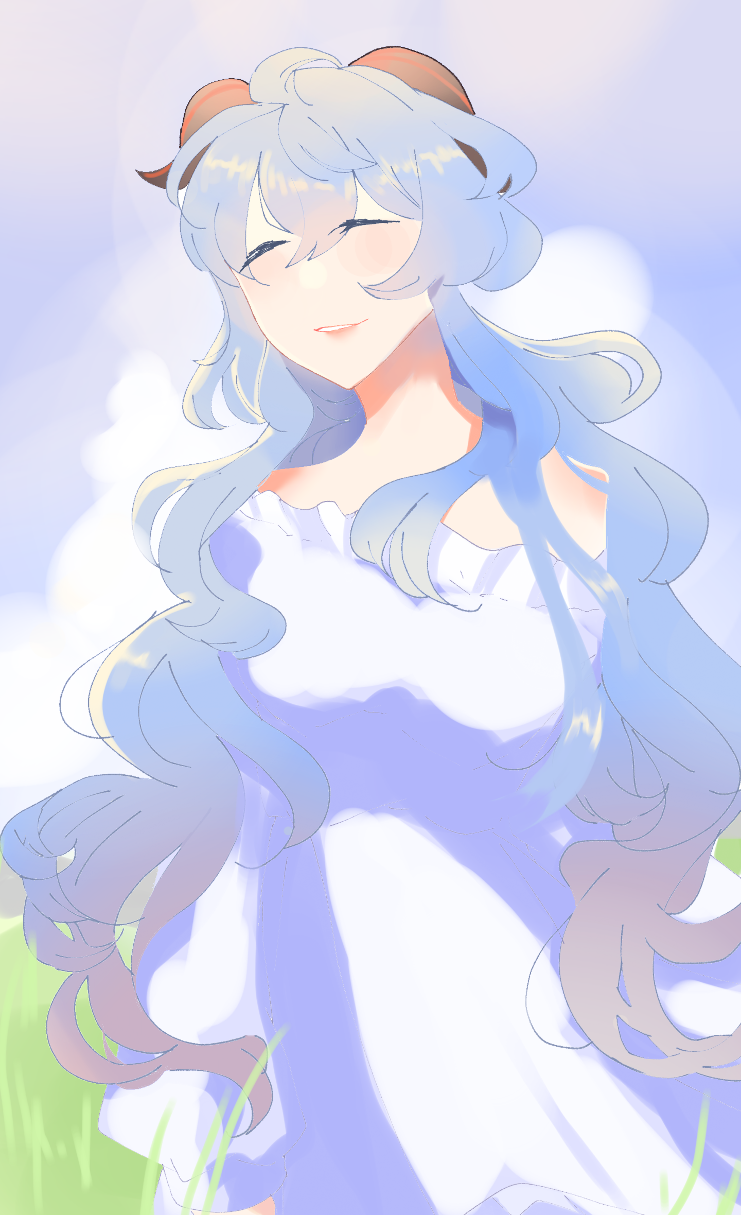 Ganyu with her hair down Genshin Impact | HoYoLAB