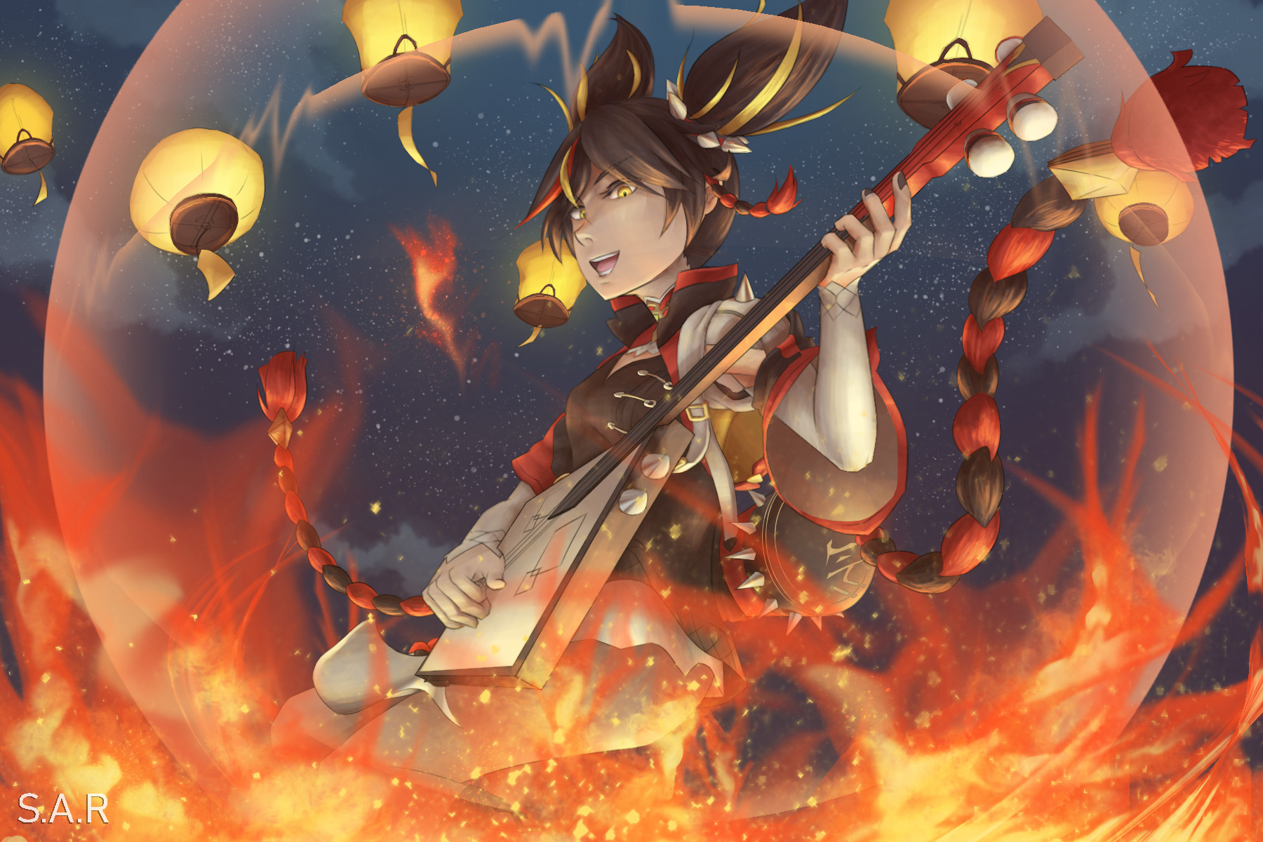 A Sea of Lights - Burning Light Genshin Impact | HoYoLAB