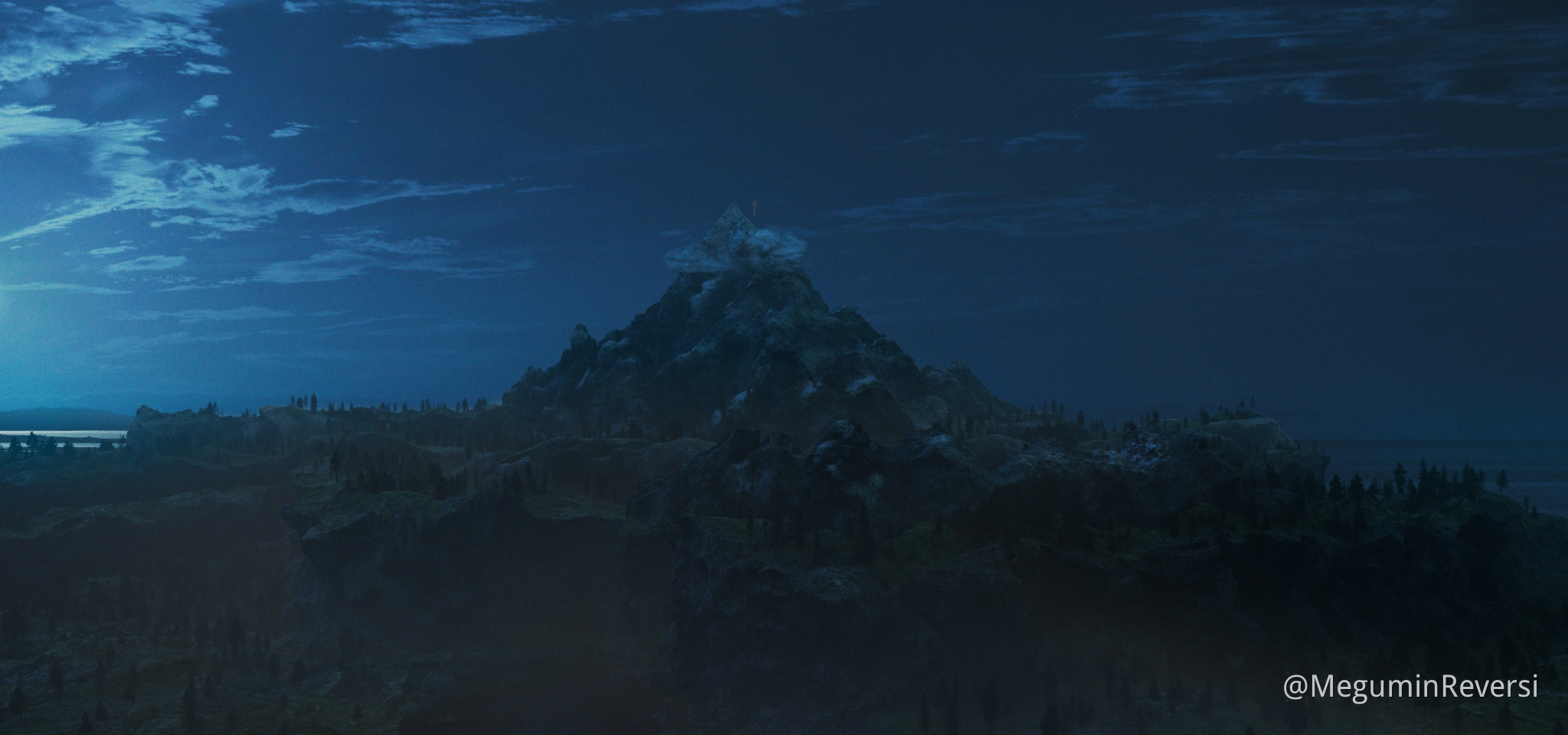 Fan Art of Genshin-Dragonspine Mountain CG environment Genshin Impact ...