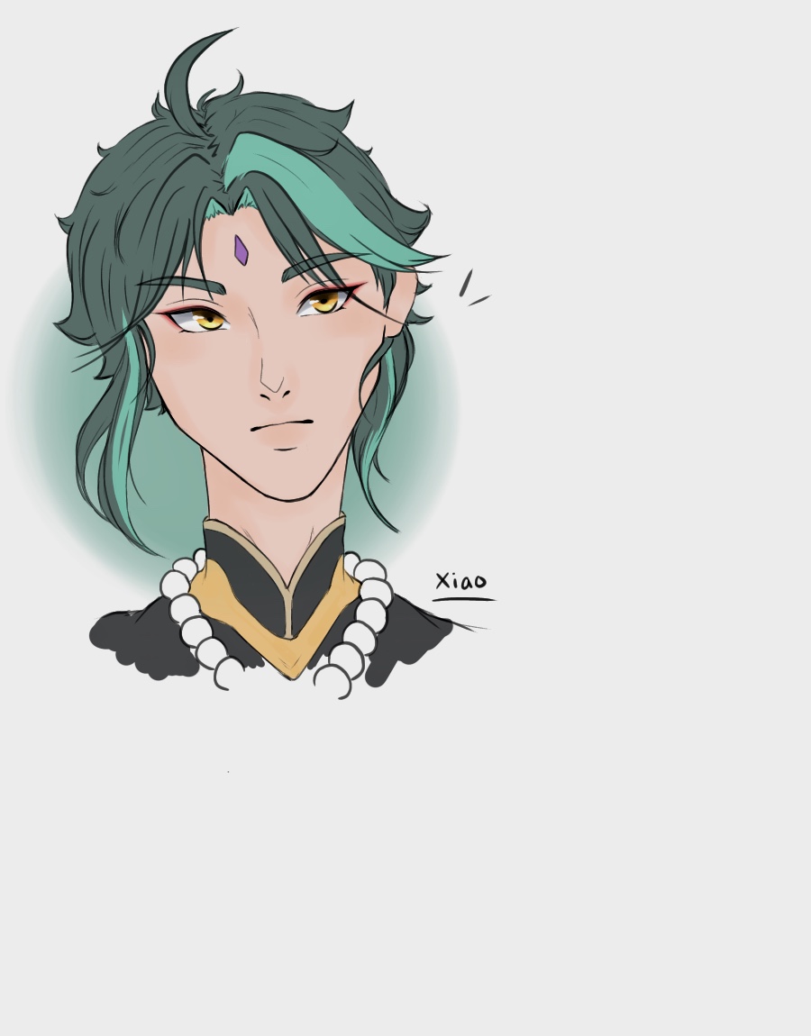 Simple Xiao sketch Genshin Impact | HoYoLAB