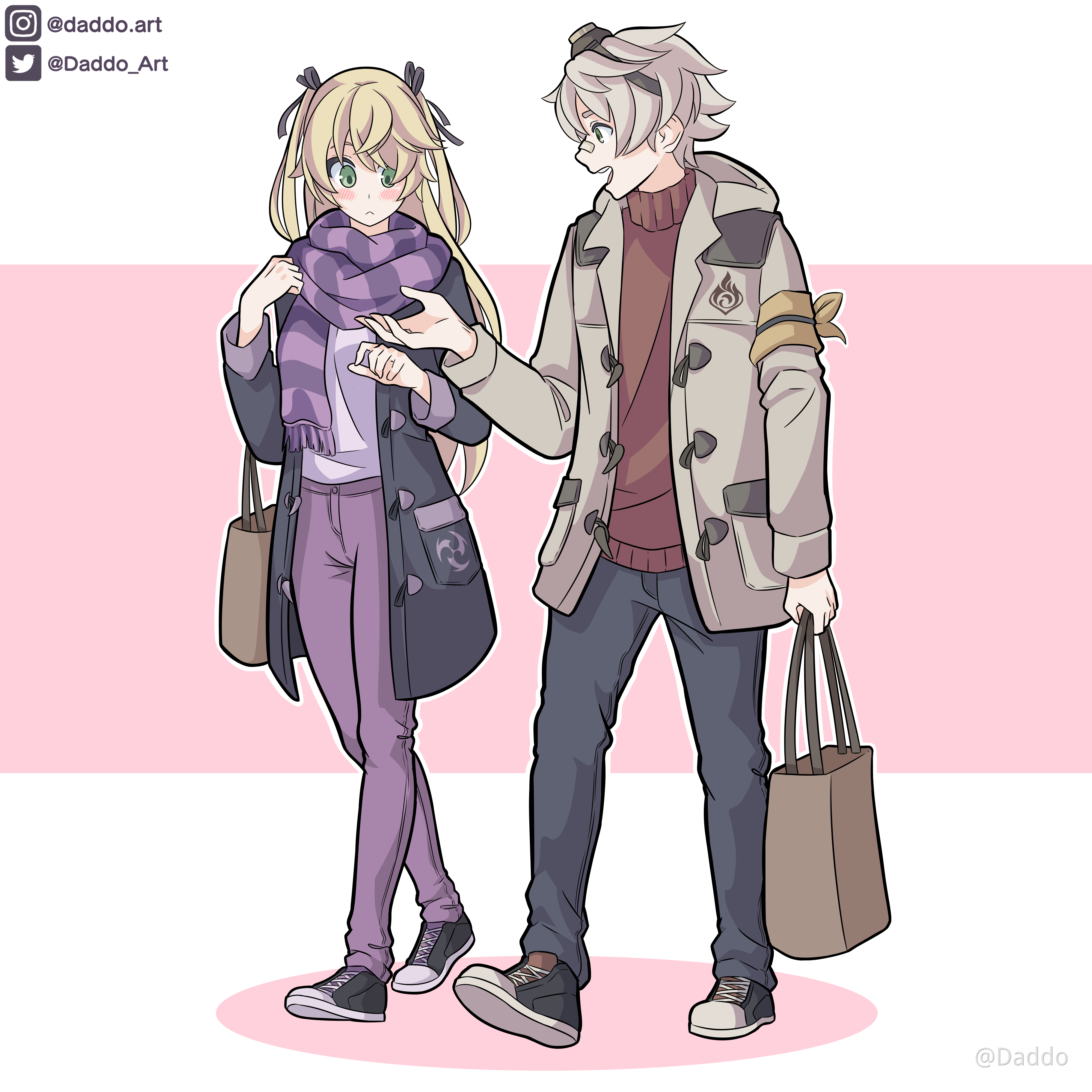 I drew Fischl and Bennett uwu Genshin Impact | HoYoLAB