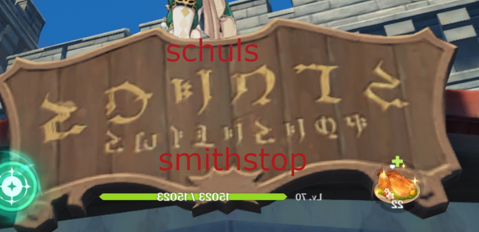 So I begin to translate some of the billboard and sign Genshin Impact ...