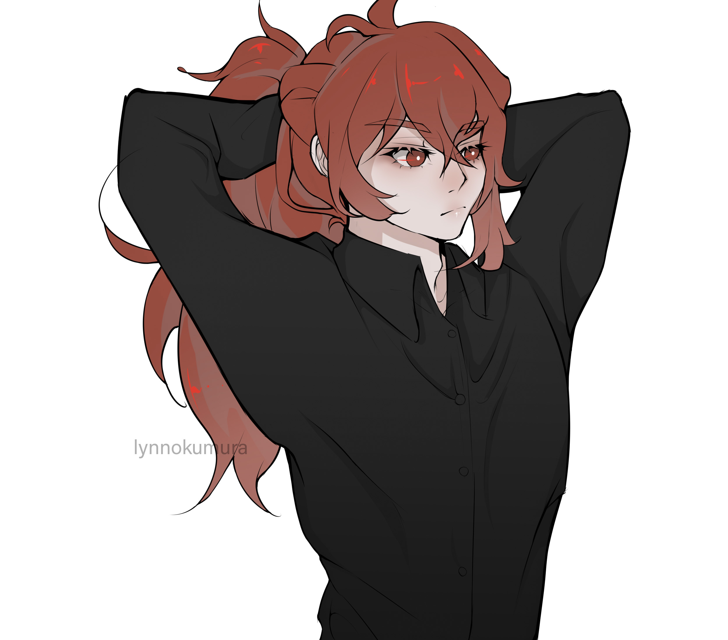 diluc fixing his ponytail (~‾ ‾)~ Genshin Impact | HoYoLAB