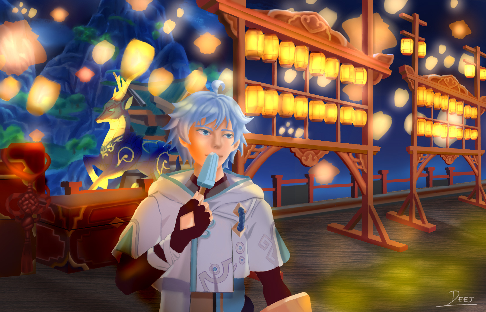 A Sea of Lights - A Festive Stroll Genshin Impact | HoYoLAB