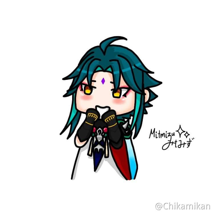 Xiao eating almond tofu Genshin Impact | HoYoLAB