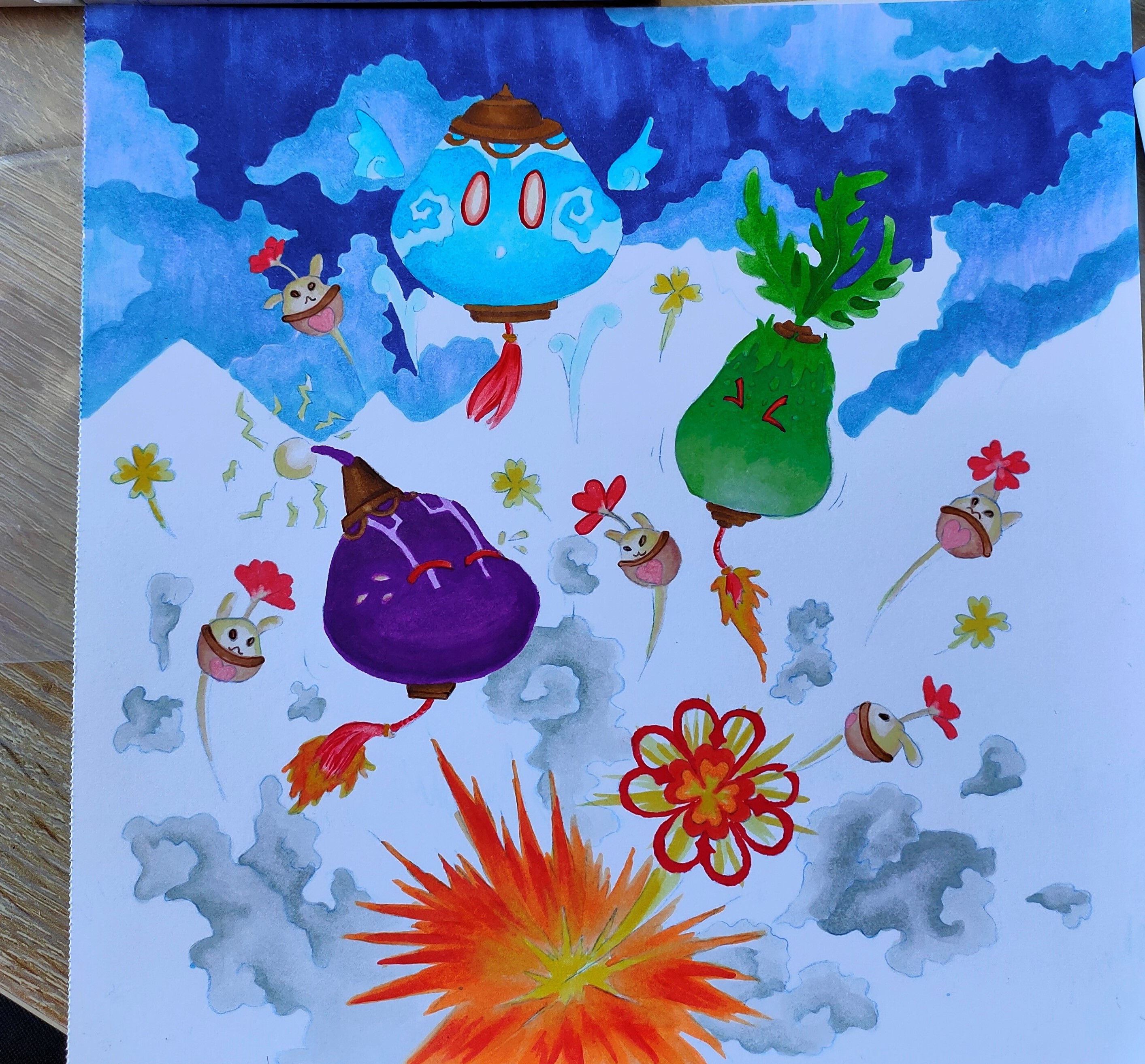 A Sea of Lights - Klee's slime lantern experiment Genshin Impact | HoYoLAB