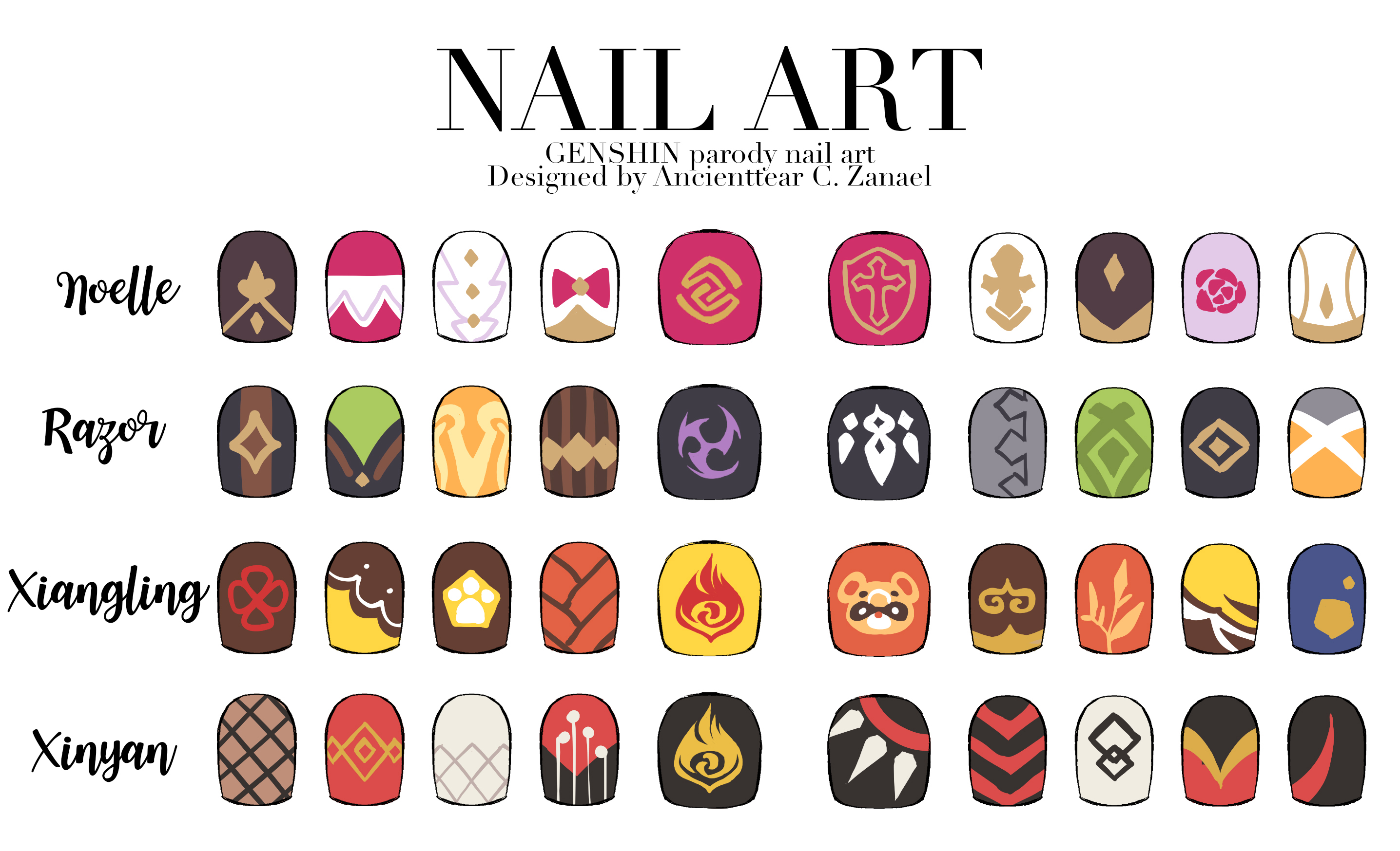 Genshin nailart Genshin Impact | HoYoLAB