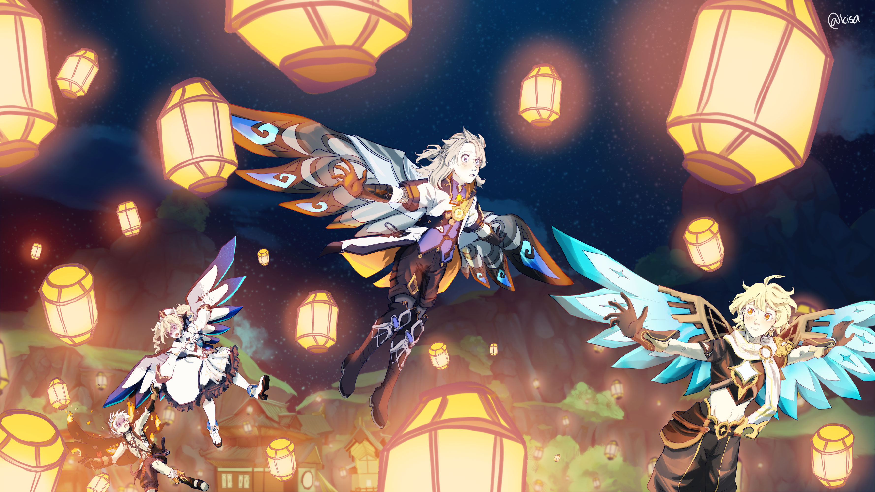 A Sea Of Light with My Mains Genshin Impact | HoYoLAB
