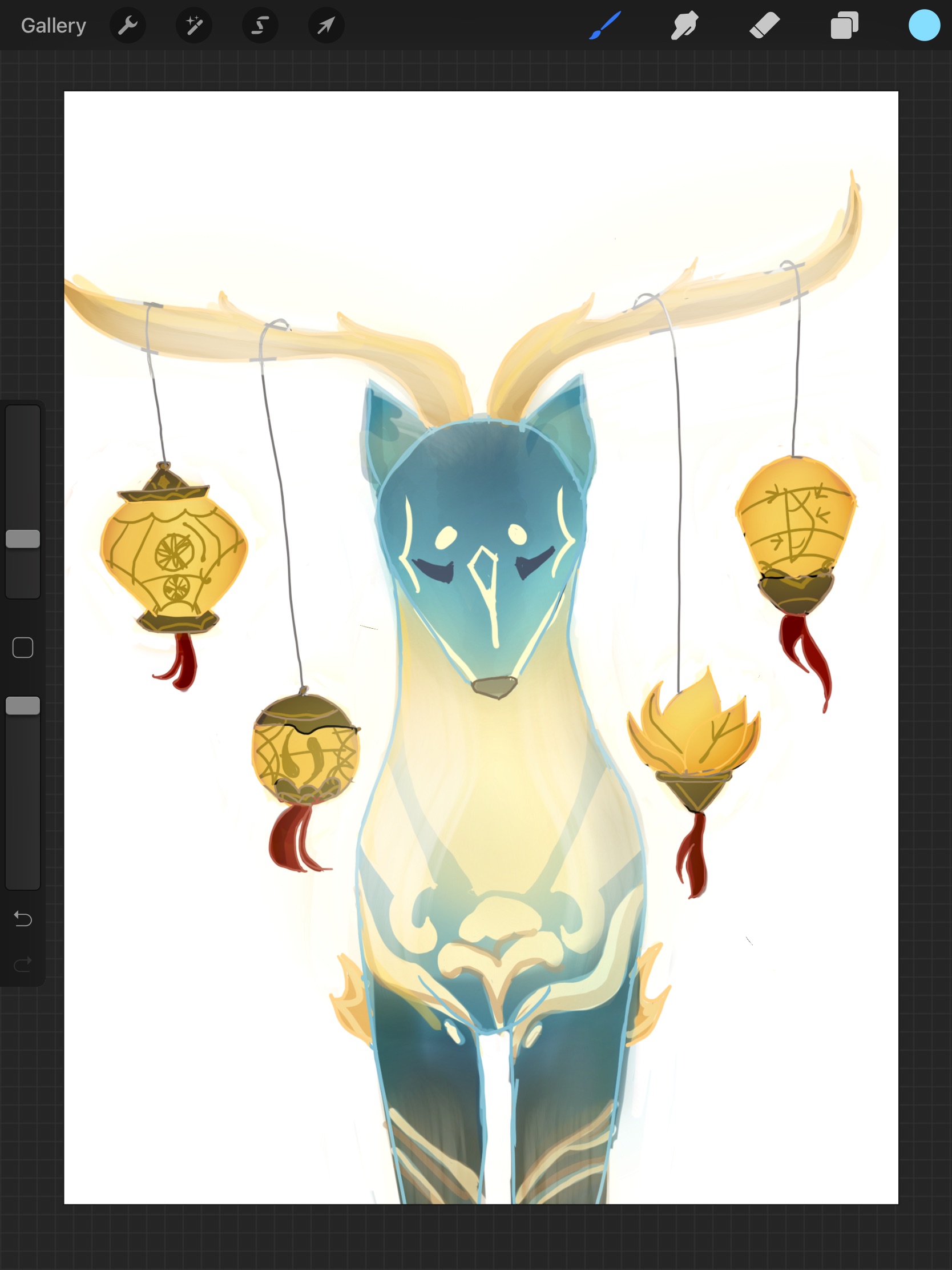 A Sea Of Lights-The Deer Genshin Impact | HoYoLAB