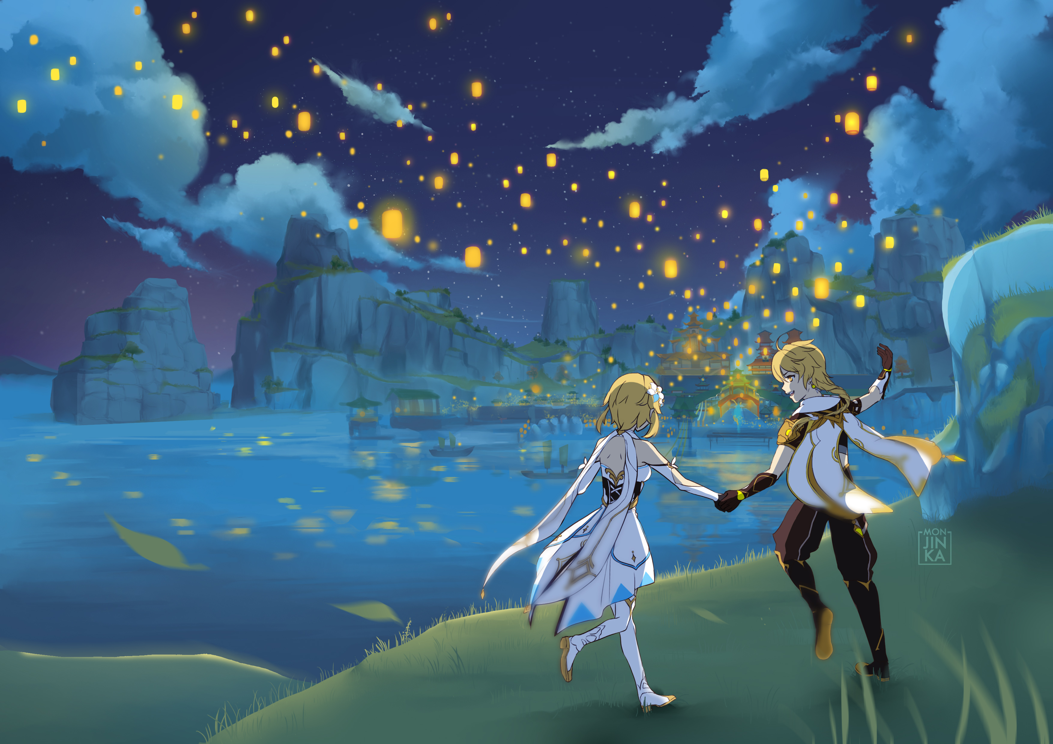 A Sea of Lights - When Light Meet the Sky Genshin Impact | HoYoLAB