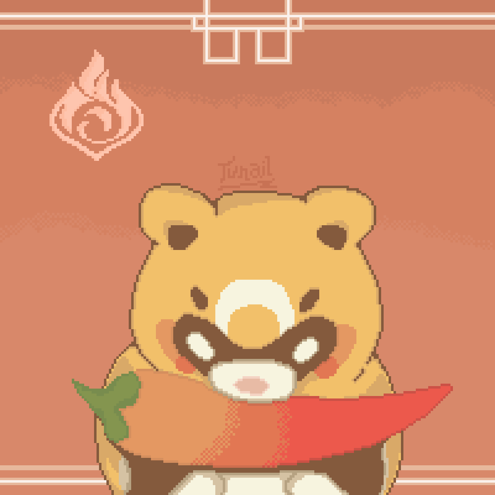 Fischl/Chongyun/Xiangling [Pixel Art] Genshin Impact | HoYoLAB