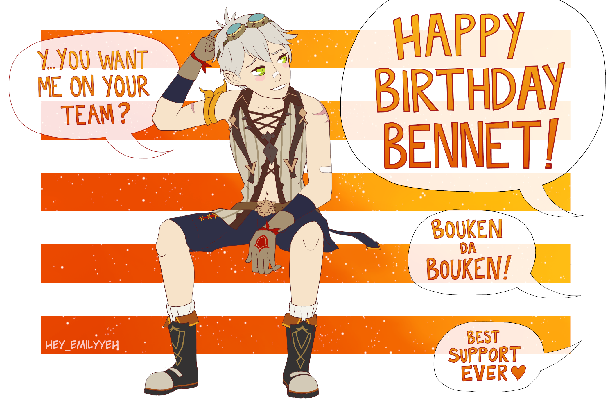 Happy birthday, Bennett!! You deserve all the adventures in the world ...