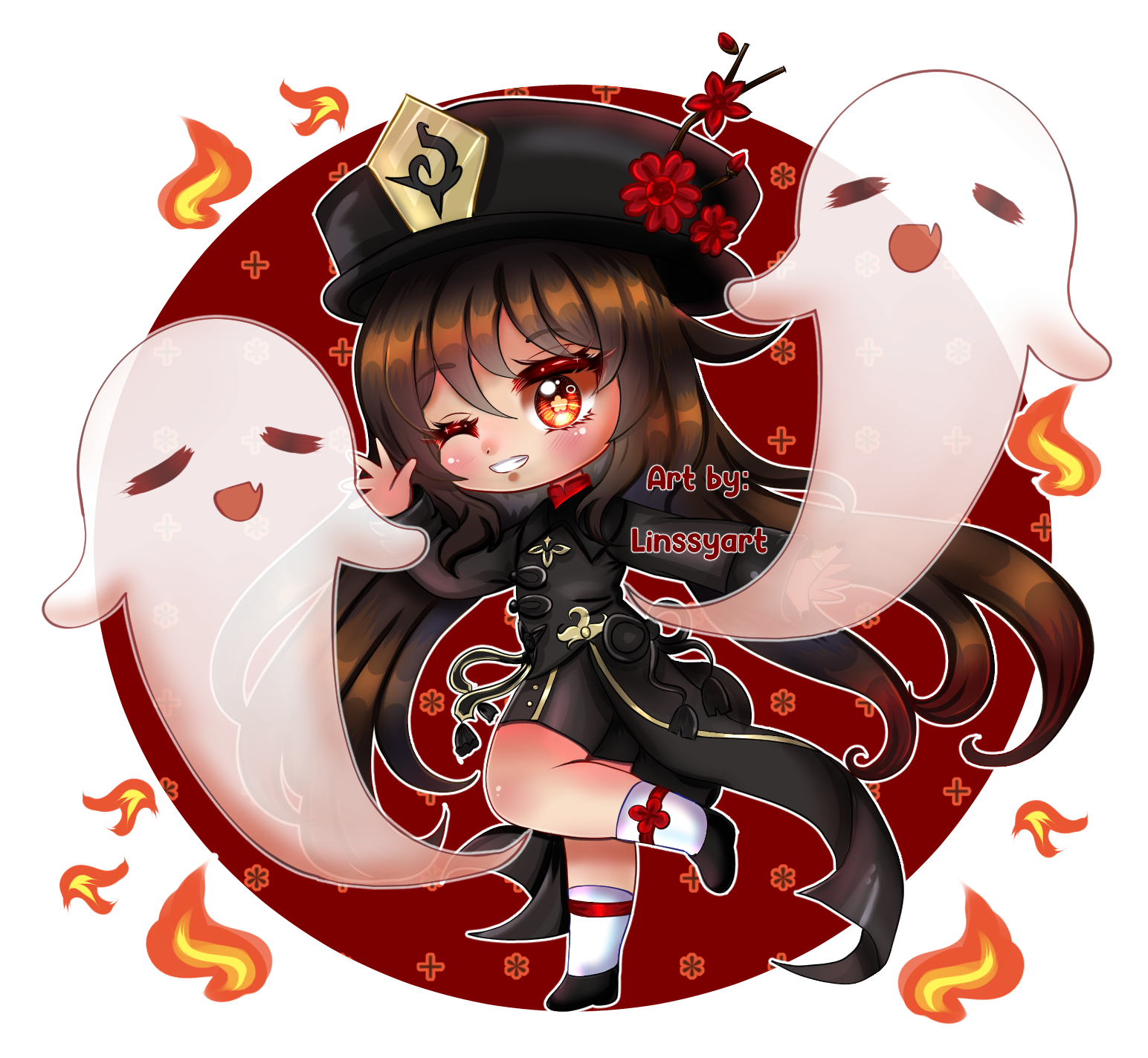 Chibi Hu Tao y sus fantasmas! Ritual de suerte (?) Genshin Impact | HoYoLAB