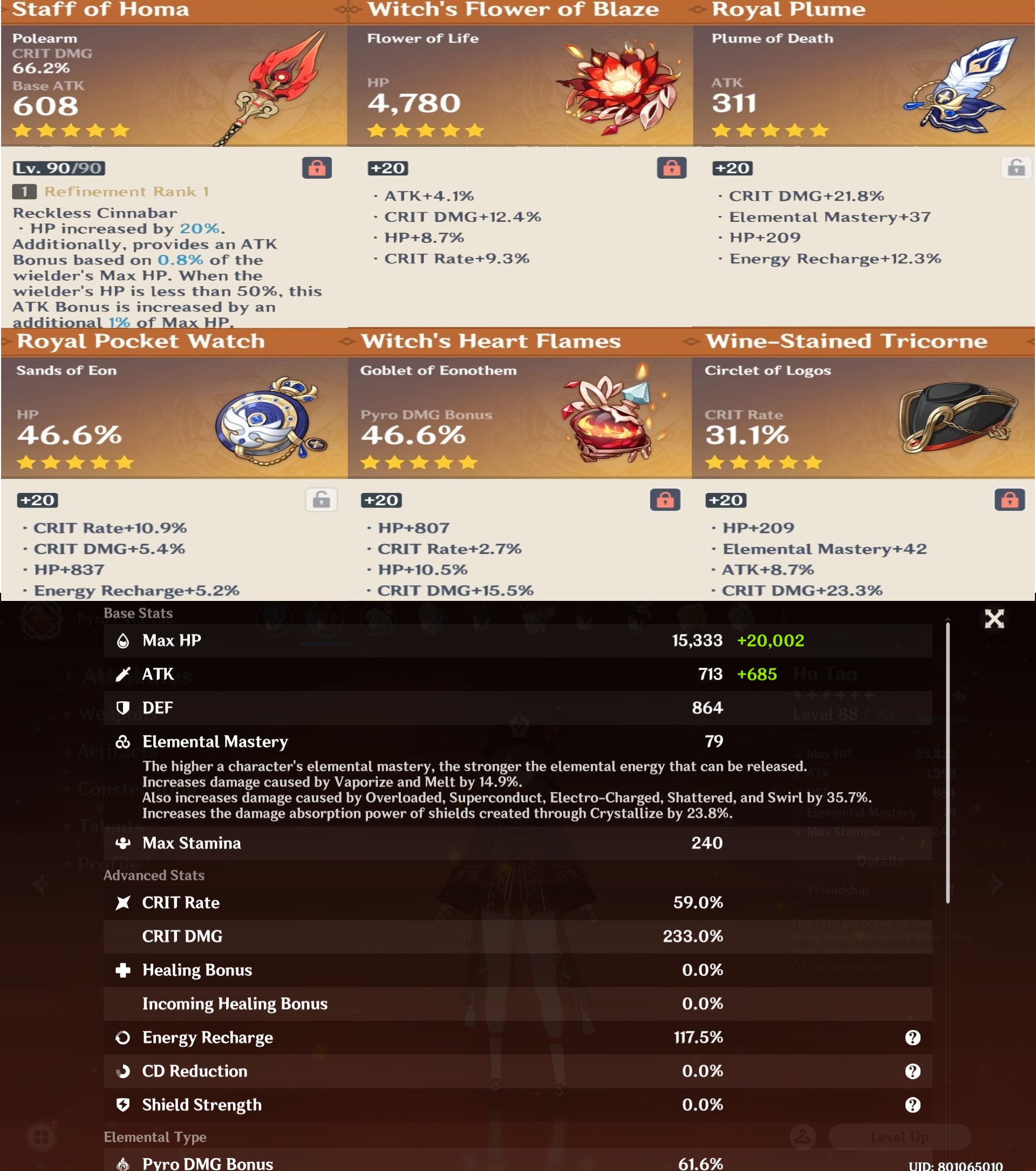 Realistic Hu Tao Vaporize reaction dmg Genshin Impact | HoYoLAB