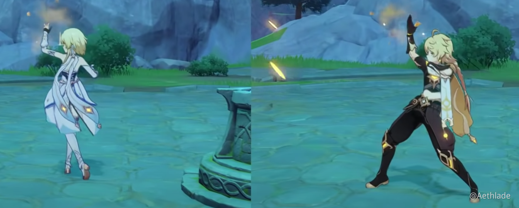 Little Fun Facts/Theory (Aether and Lumine's Fighting Styles Pt 2 ...