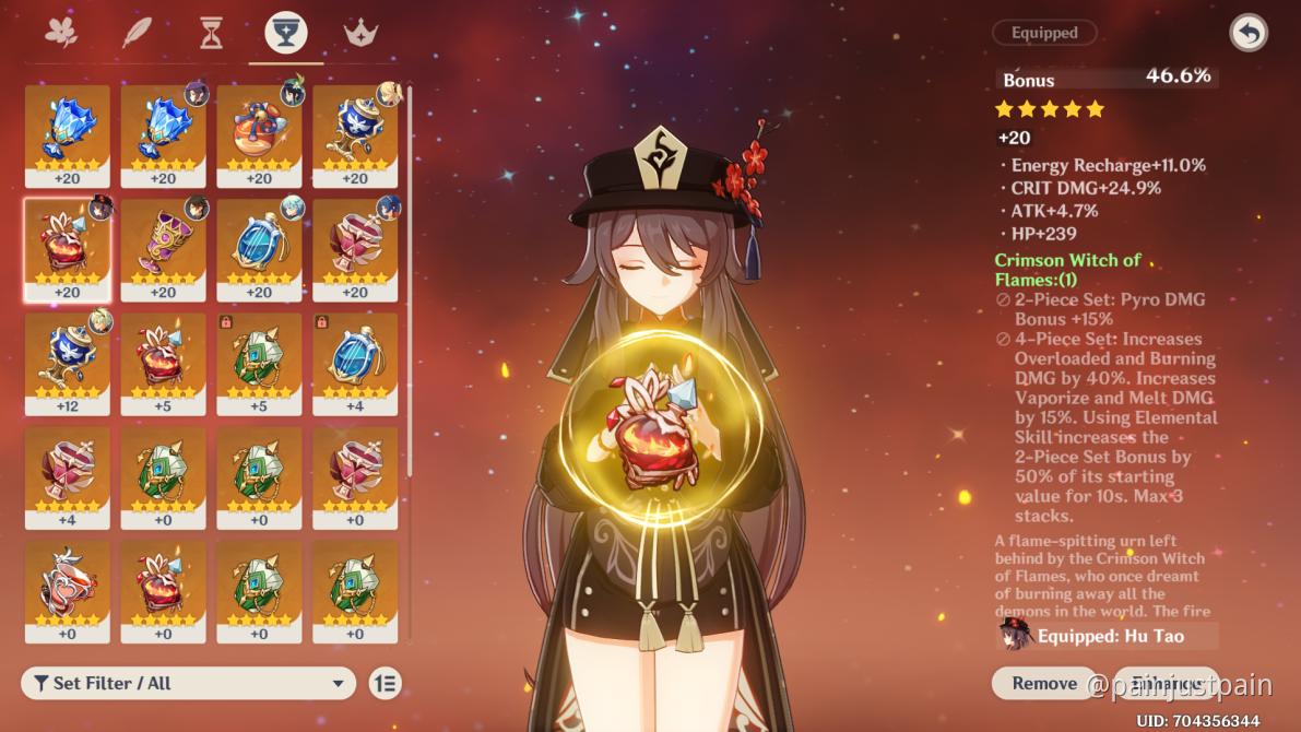 Hu Tao artifacts Genshin Impact | HoYoLAB