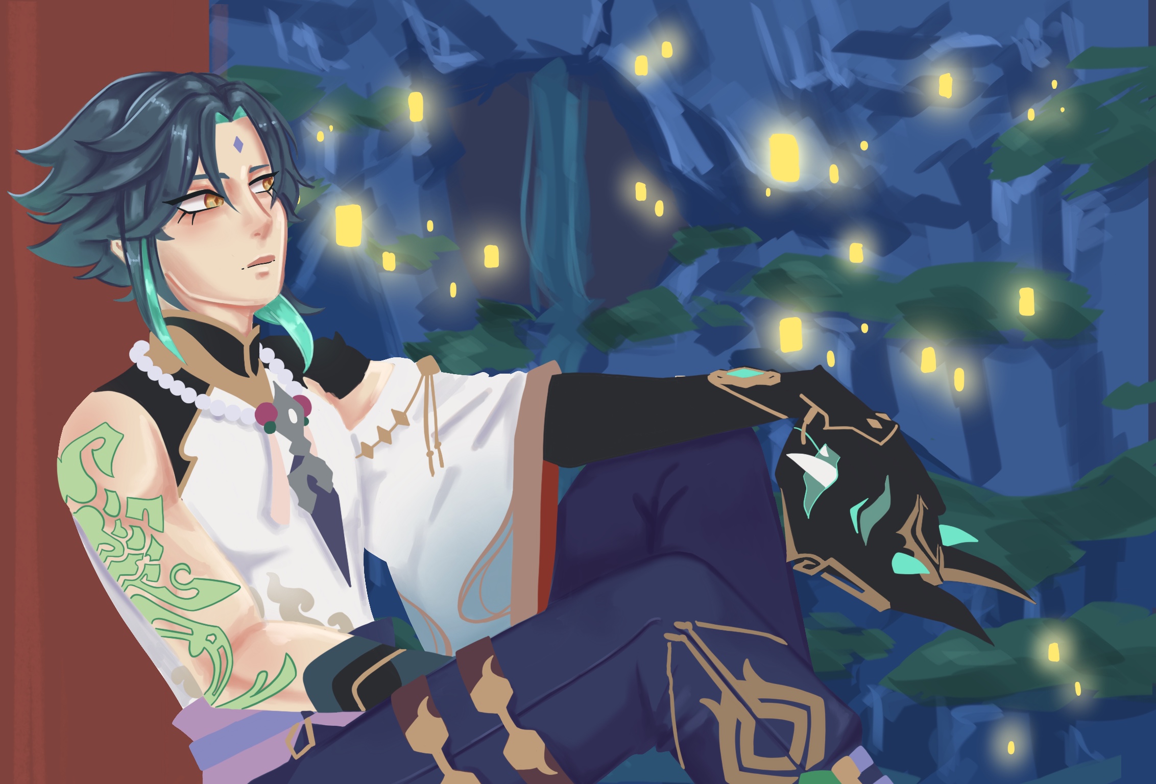 Xiao art (unfinished) Genshin Impact | HoYoLAB