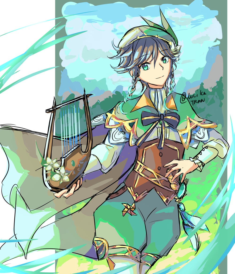 Venti rerun banner is coming! So I drew him Genshin Impact | HoYoLAB