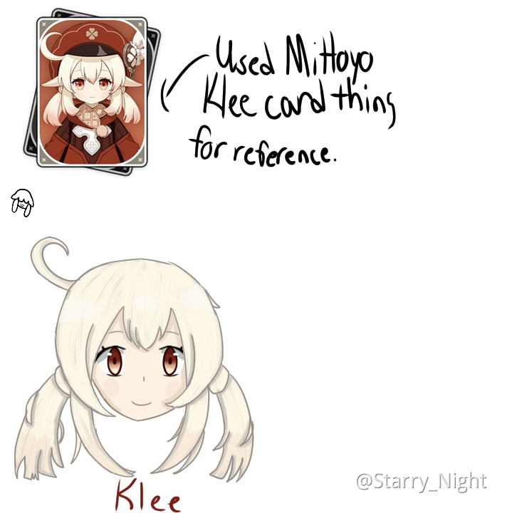 Klee Hair Art Genshin Impact | HoYoLAB