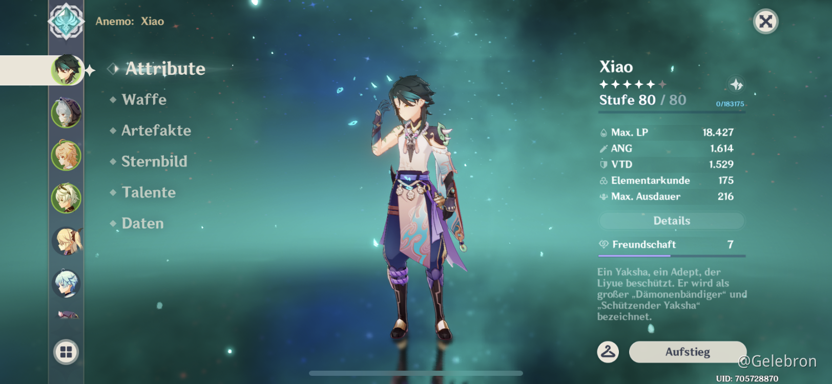 Need help with Xiao build Genshin Impact | HoYoLAB