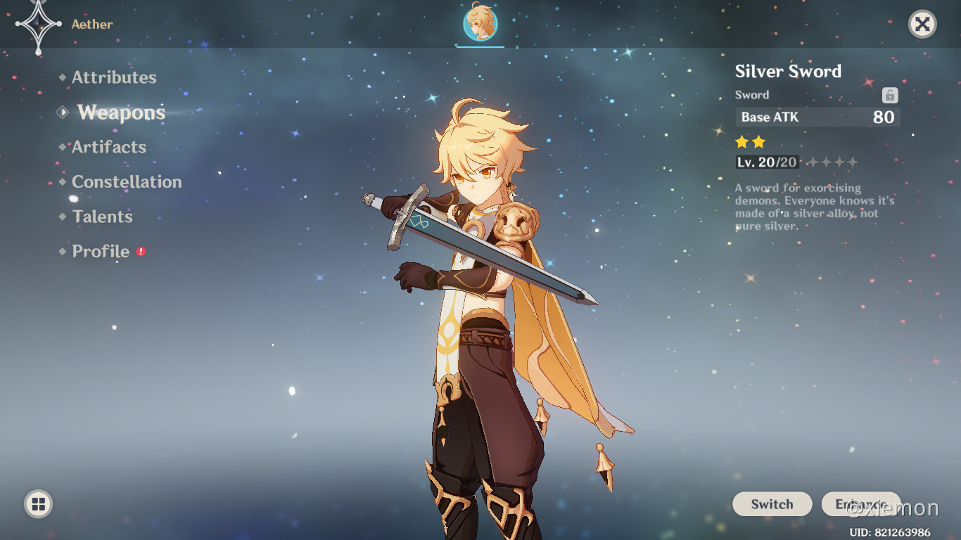 Traveler's Signature Weapon Genshin Impact | HoYoLAB